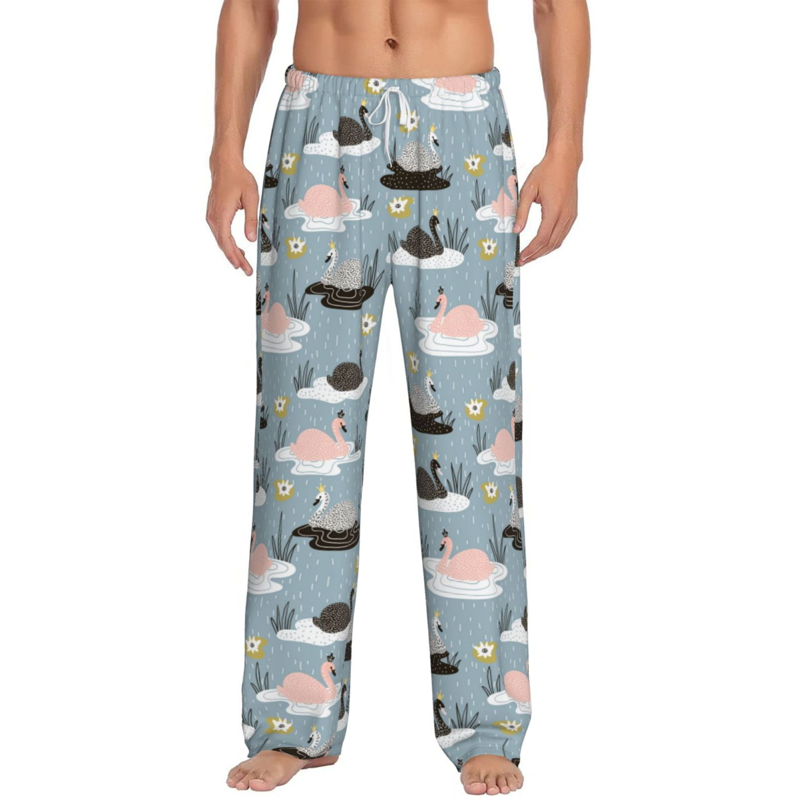 Daiia Swan Princess On Lake Men's Sleep Pant with Pockets and ...