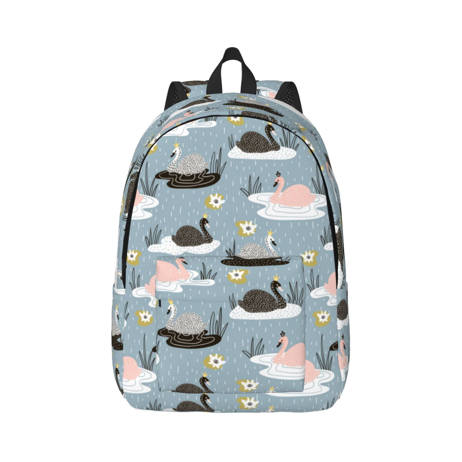 Daiia Swan Princess On Lake Vintage Canvas Backpack for Men and Women ...