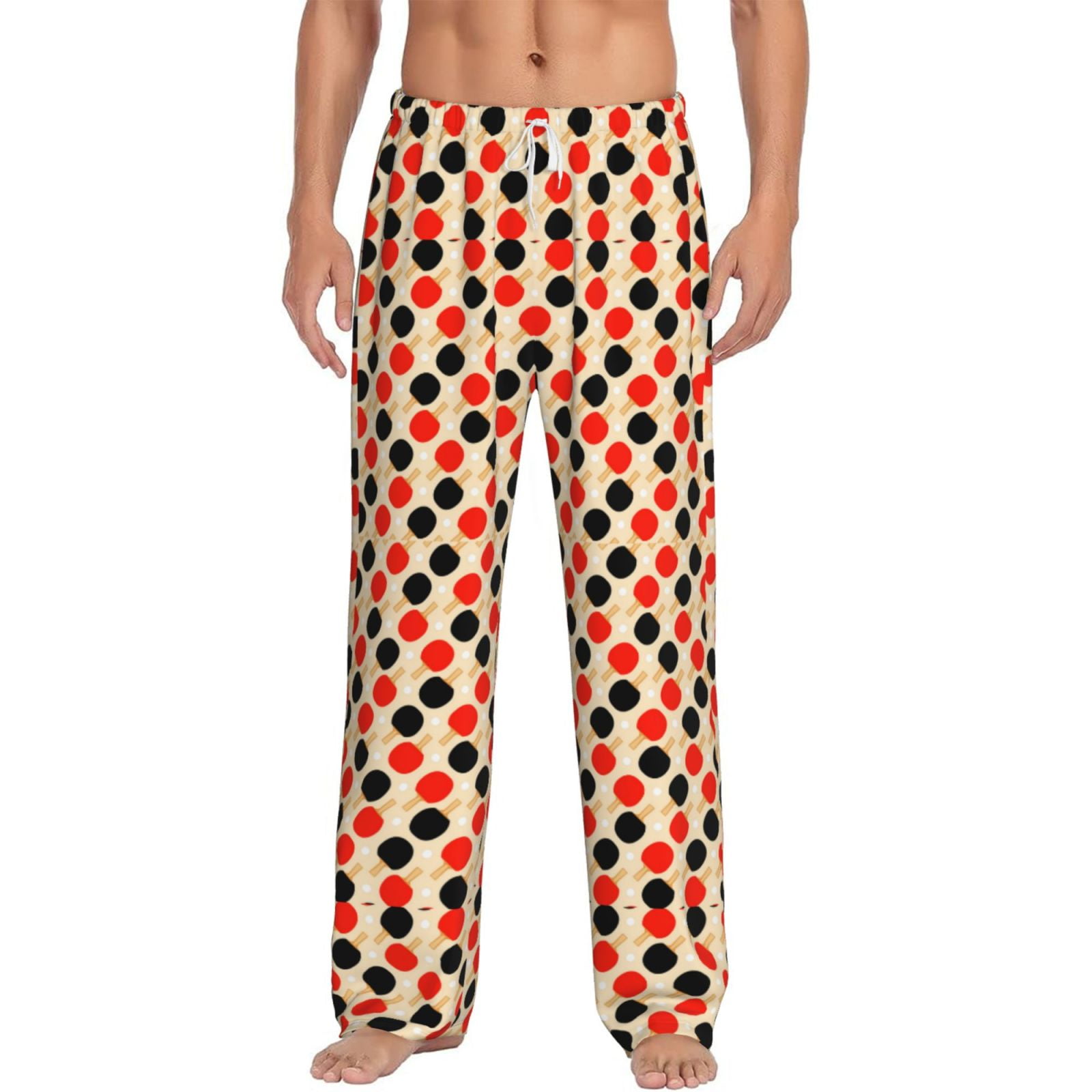 Daiia Table Tennis Rackets Men's Sleep Pant with Pockets and Drawstring ...