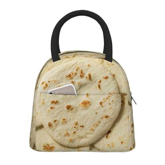 Daiia Taco Tortillas Pattern Lunch Bag , Insulated Lunch Box, Small ...