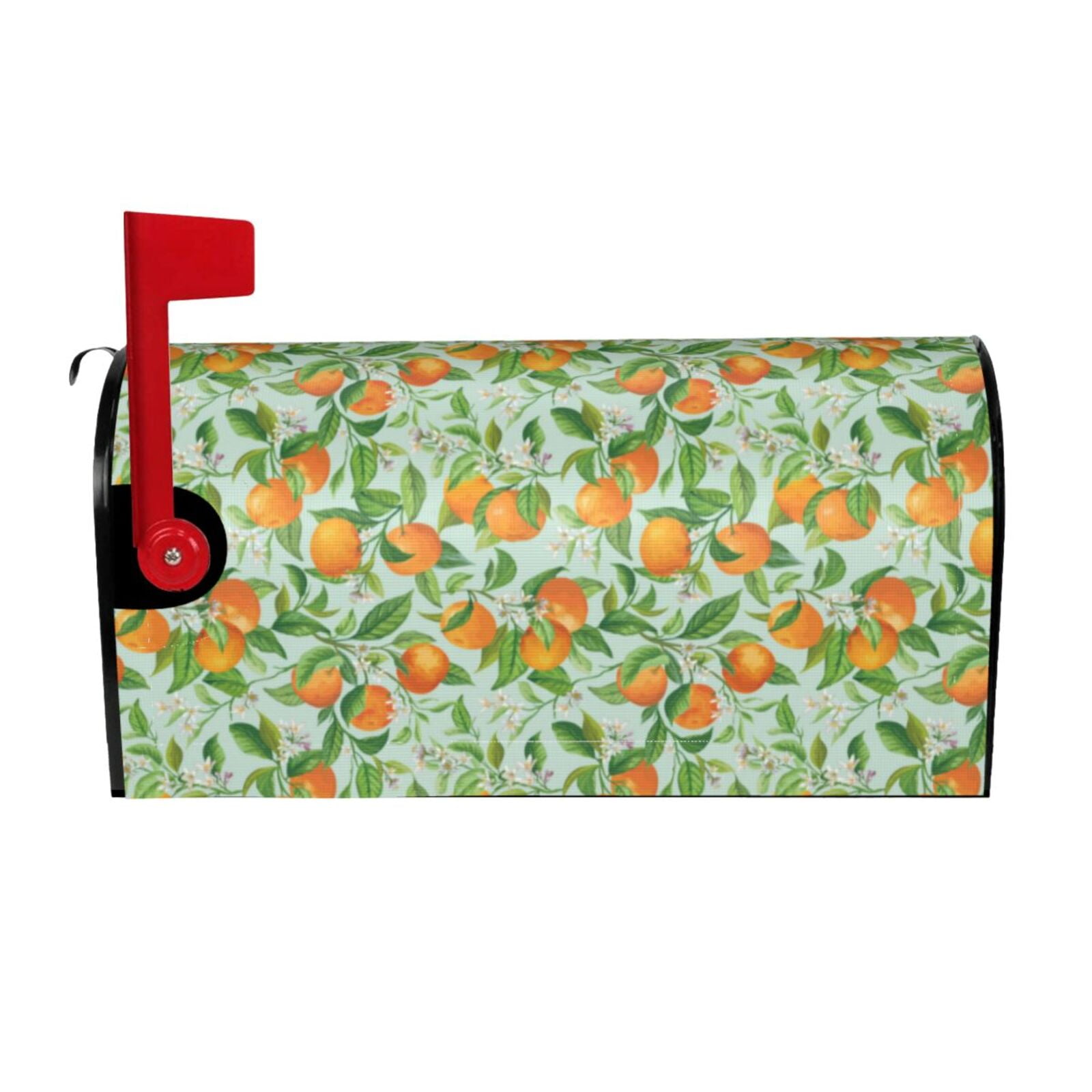 Daiia Tangerine Mailbox Cover , Magnetic Welcome Mailbox Wraps Post ...