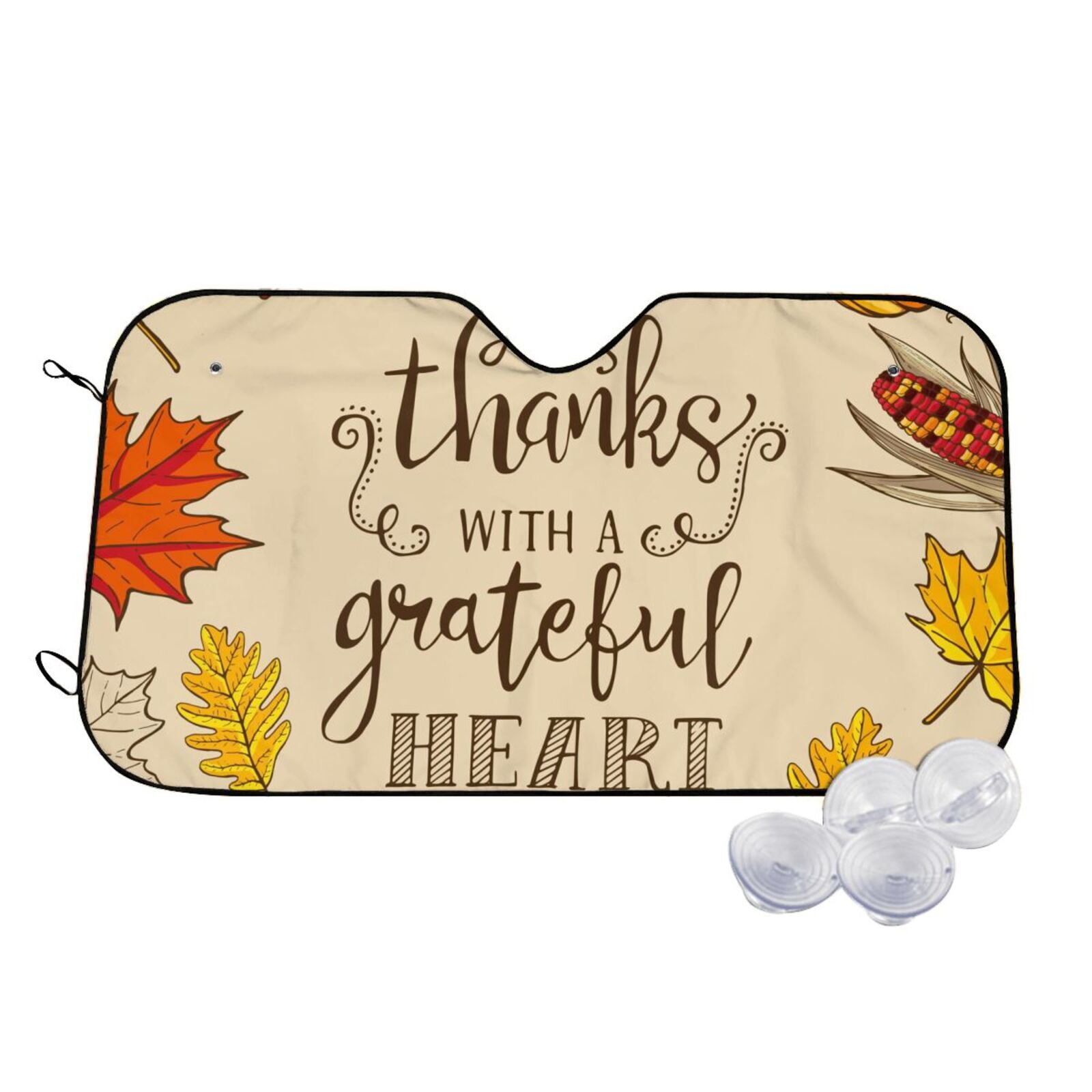 Daiia Thanksgiving With A Grateful Heart Windshield Sun Shade for Car ...