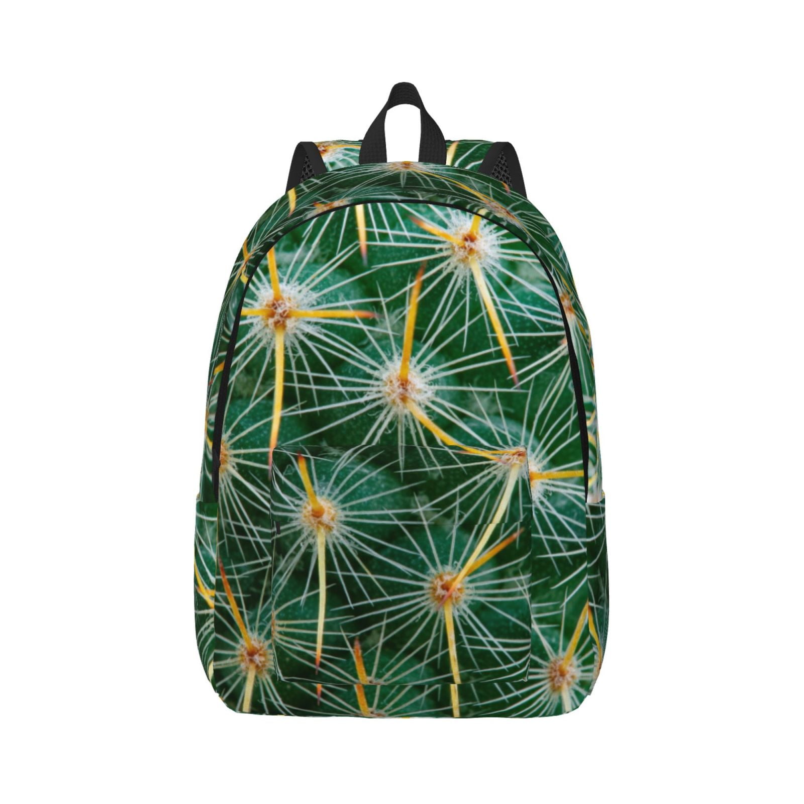 Daiia Thorns Of Macro Cactus Vintage Canvas Backpack for Men and Women ...