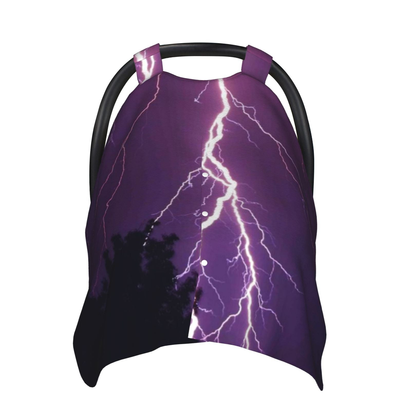 Daiia Thunderstorm Violet Purple Pattern Car Seat Cover for Babies, Mom ...