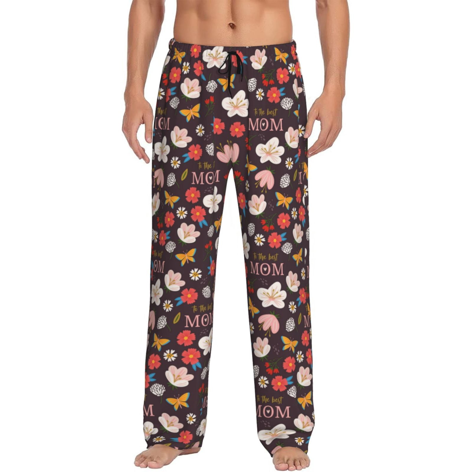 Daiia To The Best Mom Men's Sleep Pant with Pockets and Drawstring ...