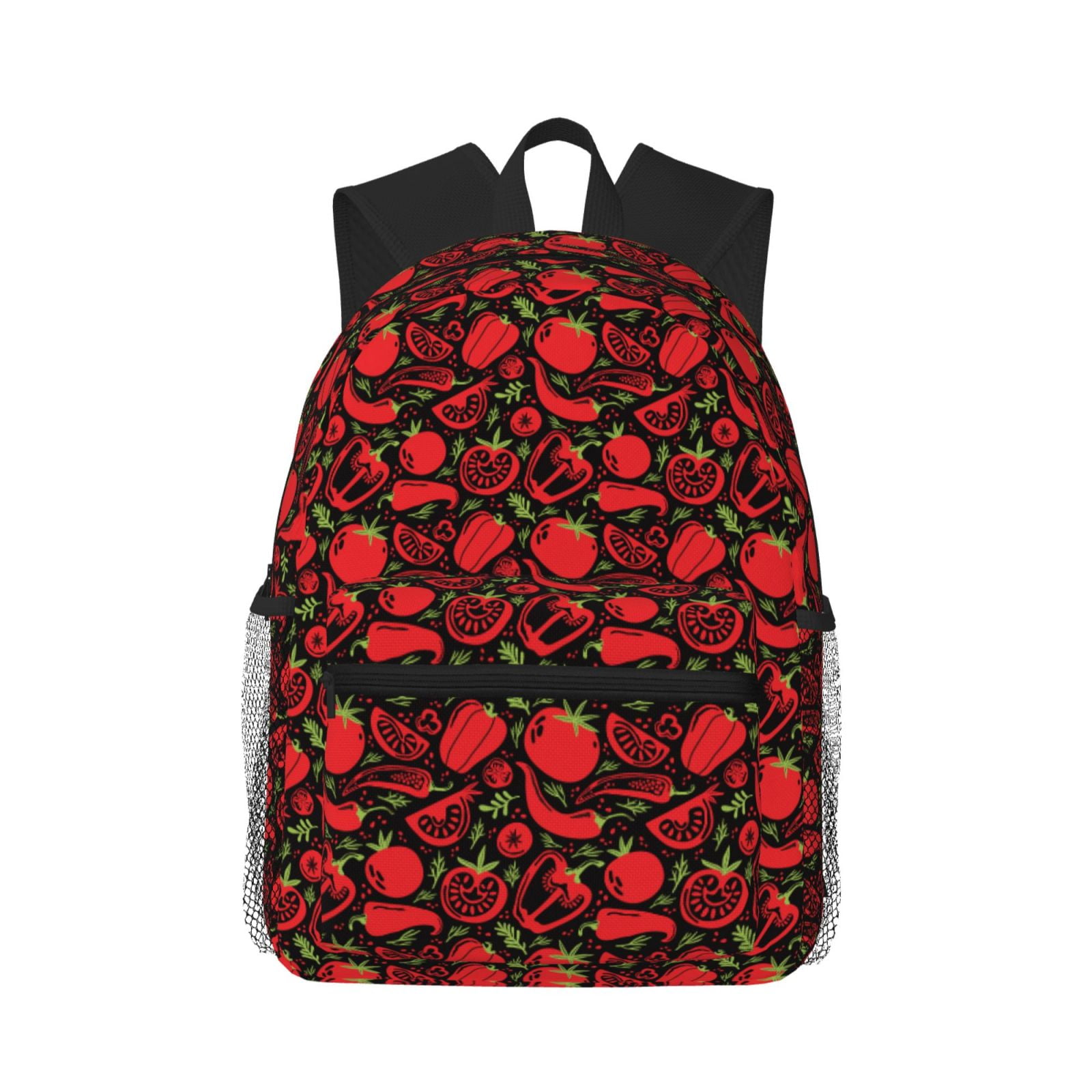 Daiia Tomatoes And Chili School Backpack for Men Women, Unisex Large ...