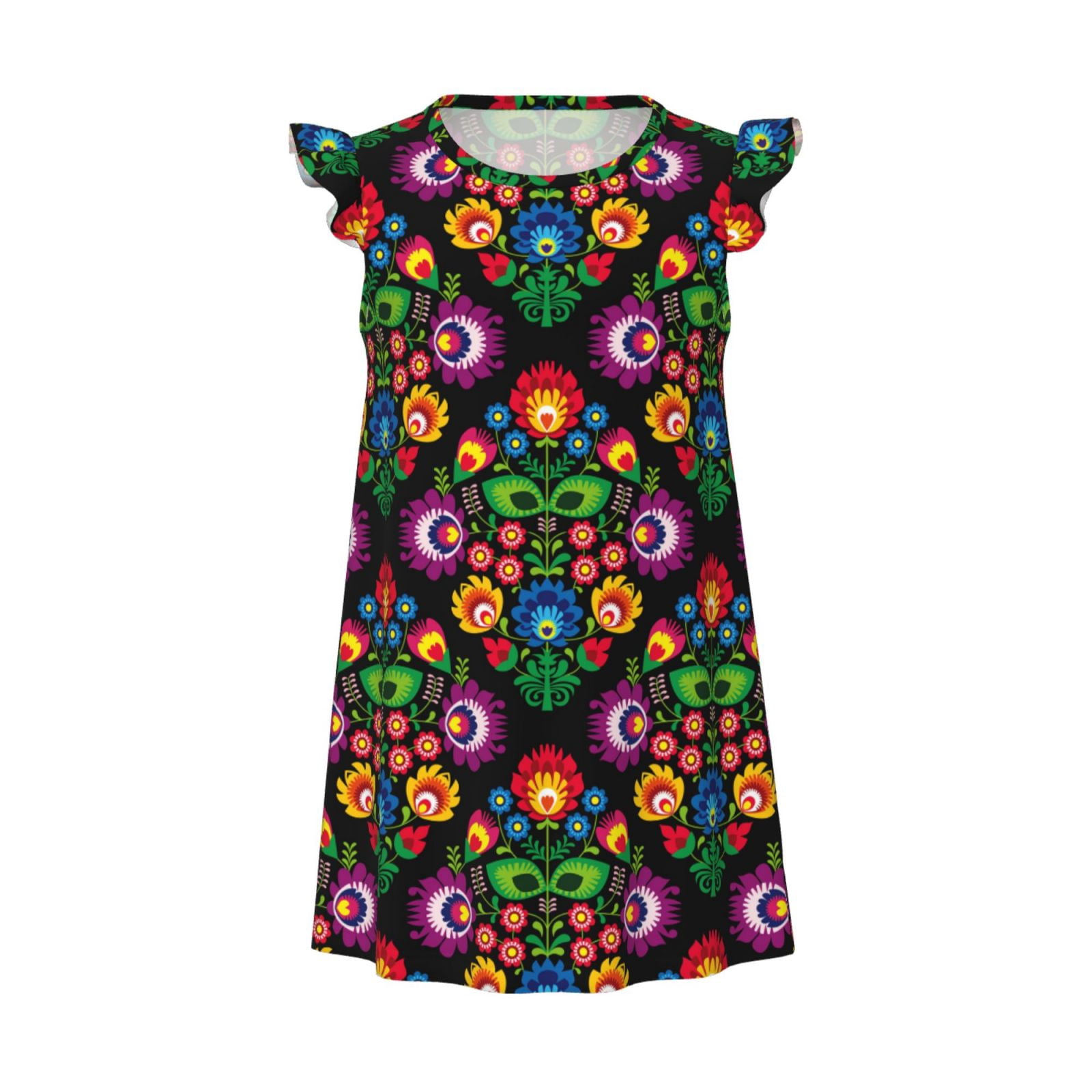 Daiia Traditional Floral Polish Girls Nightgowns, Unicorn Nightgown ...