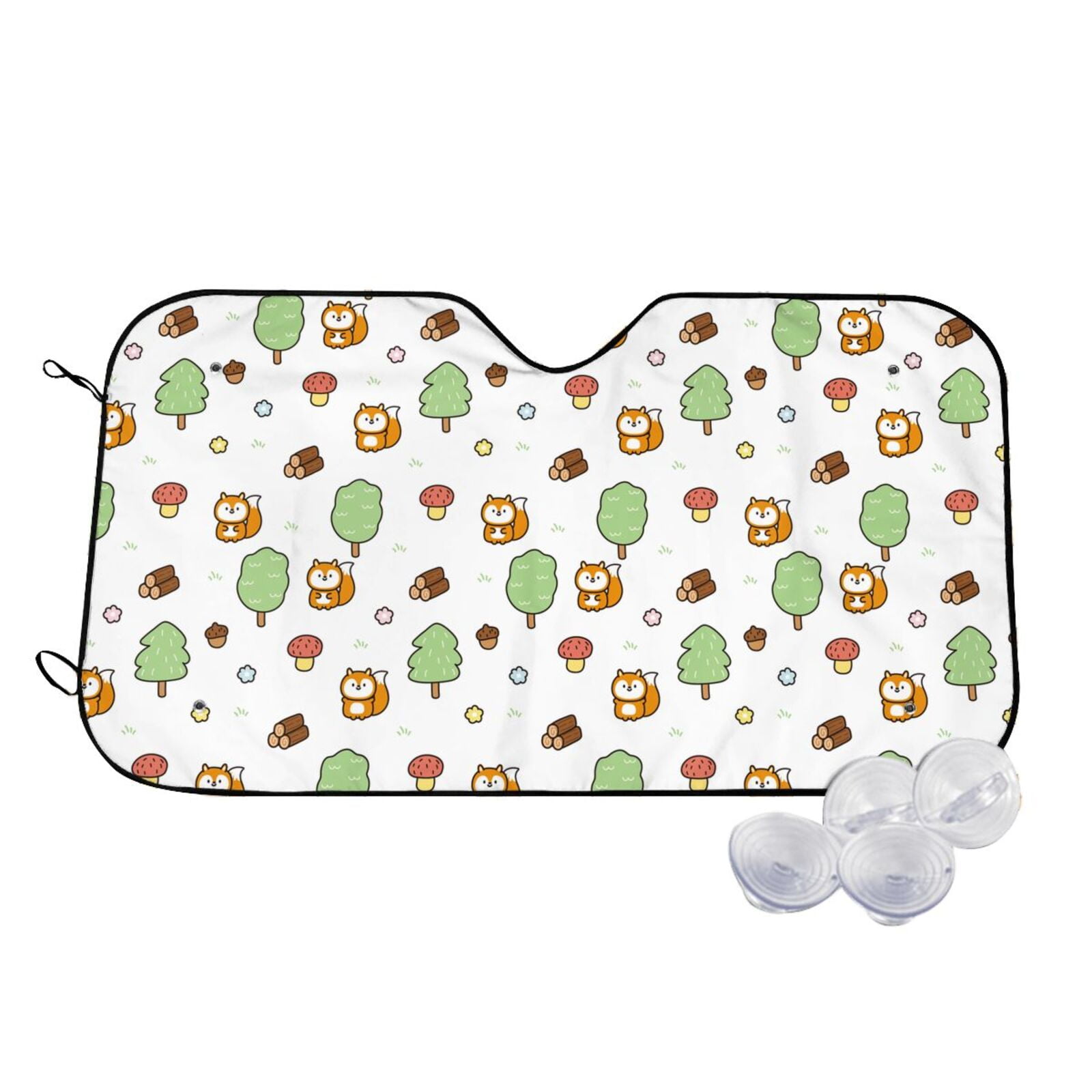 Daiia Tree Squirrel Windshield Sun Shade for Car SUV Truck (Medium ...