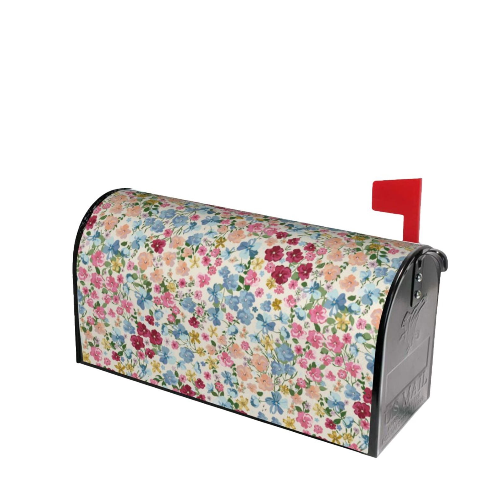 Daiia Trendy Floral Design Mailbox Cover , Magnetic Welcome Mailbox ...