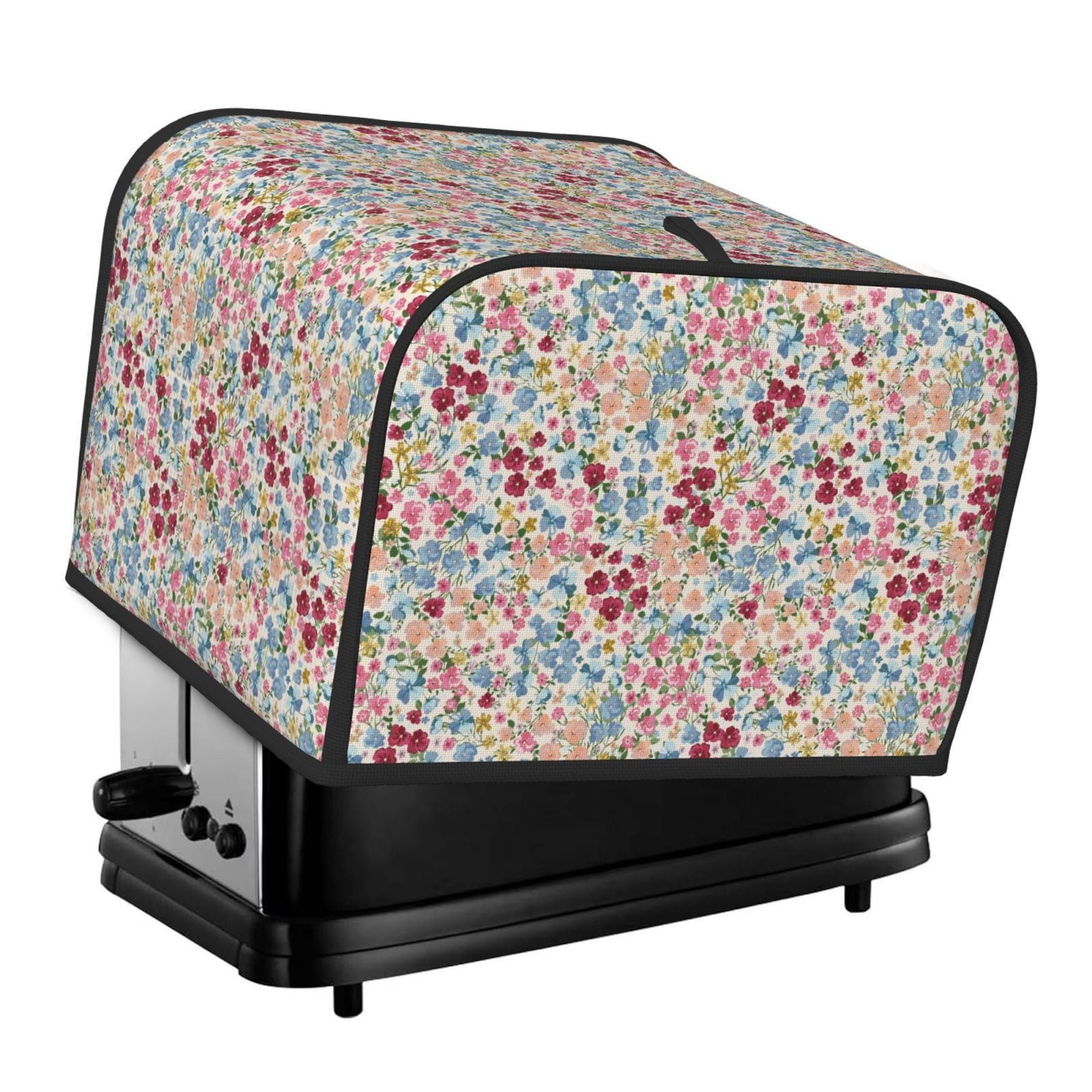 Daiia Trendy Floral Design Pattern 4 slice Toaster Cover, Toaster ...