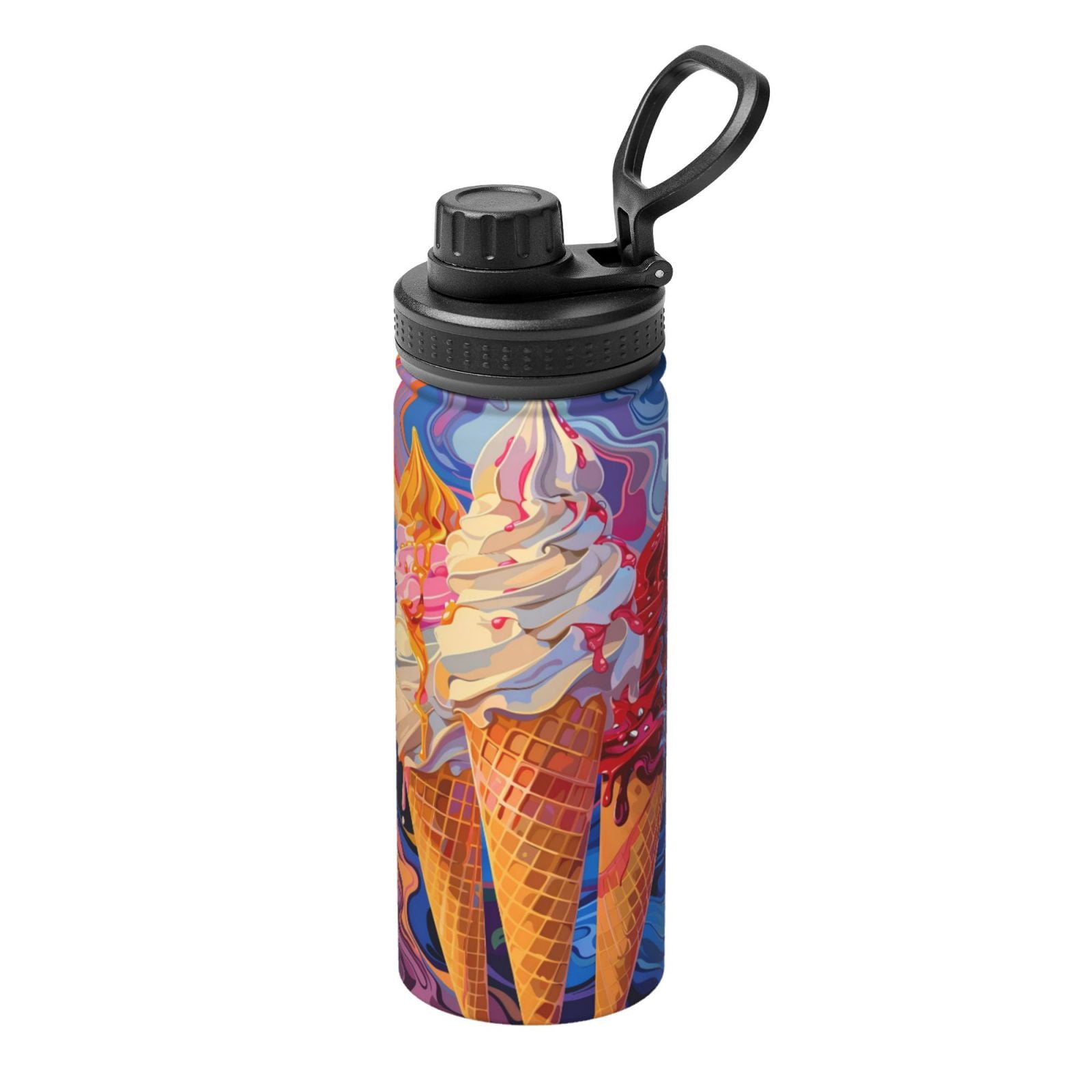 Daiia Trio Of Dripping Cones Printed 18 OZ Sports Insulated Kettle ...