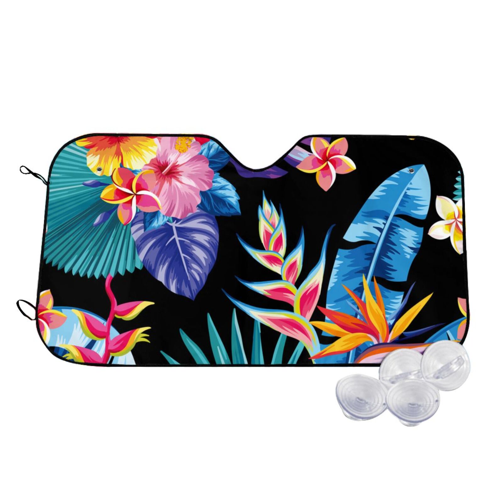 Daiia Tropical Palm Leaves Windshield Sun Shade for Car SUV Truck ...