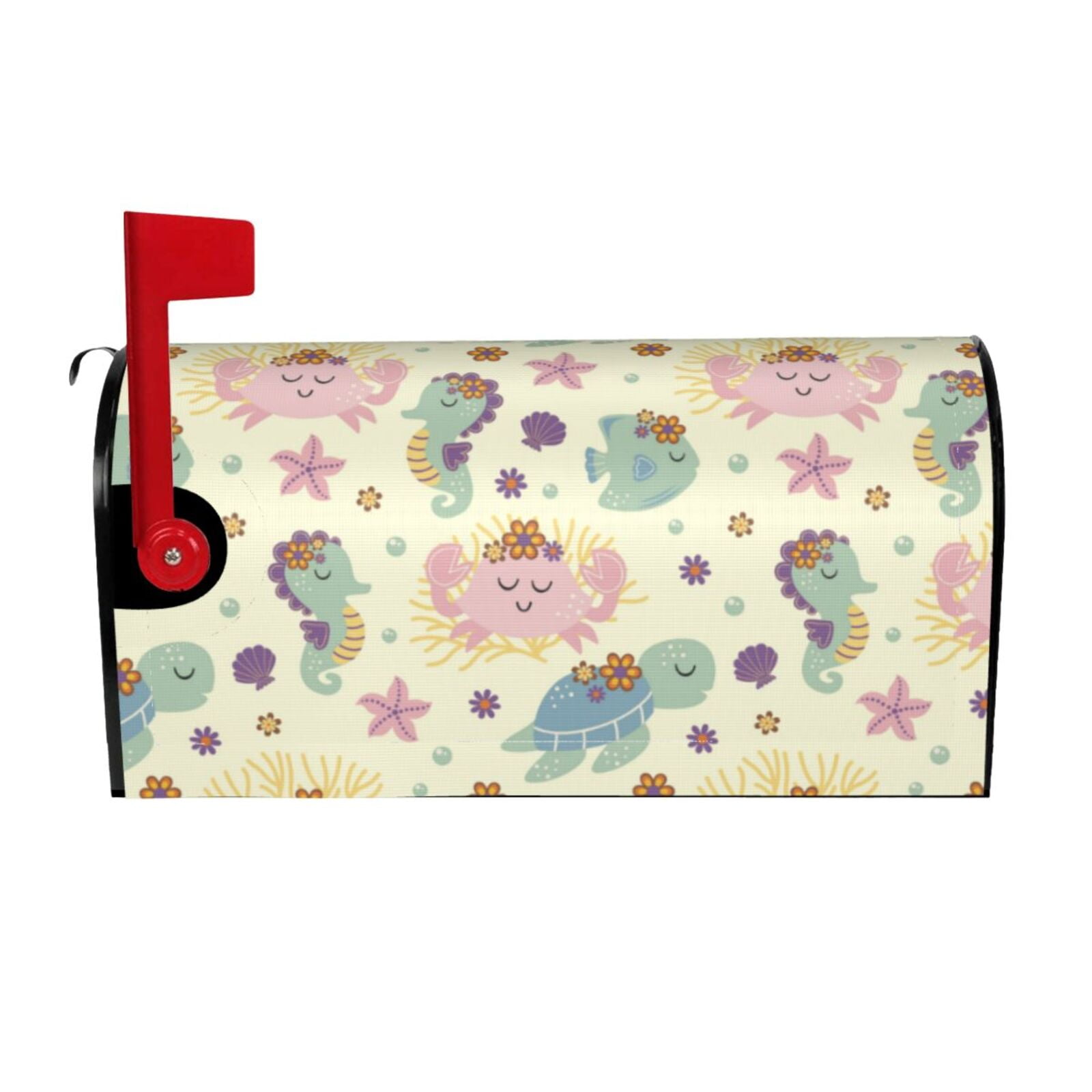Daiia Turtle Crab Sea Horse Mailbox Cover , Magnetic Welcome Mailbox ...