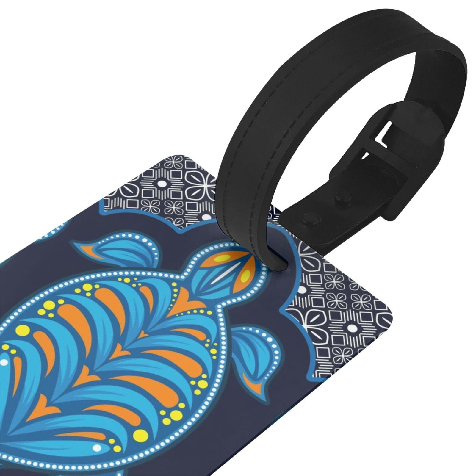 Daiia Turtle Durable Luggage Tags with Secure Strap Travel ID Tags ...