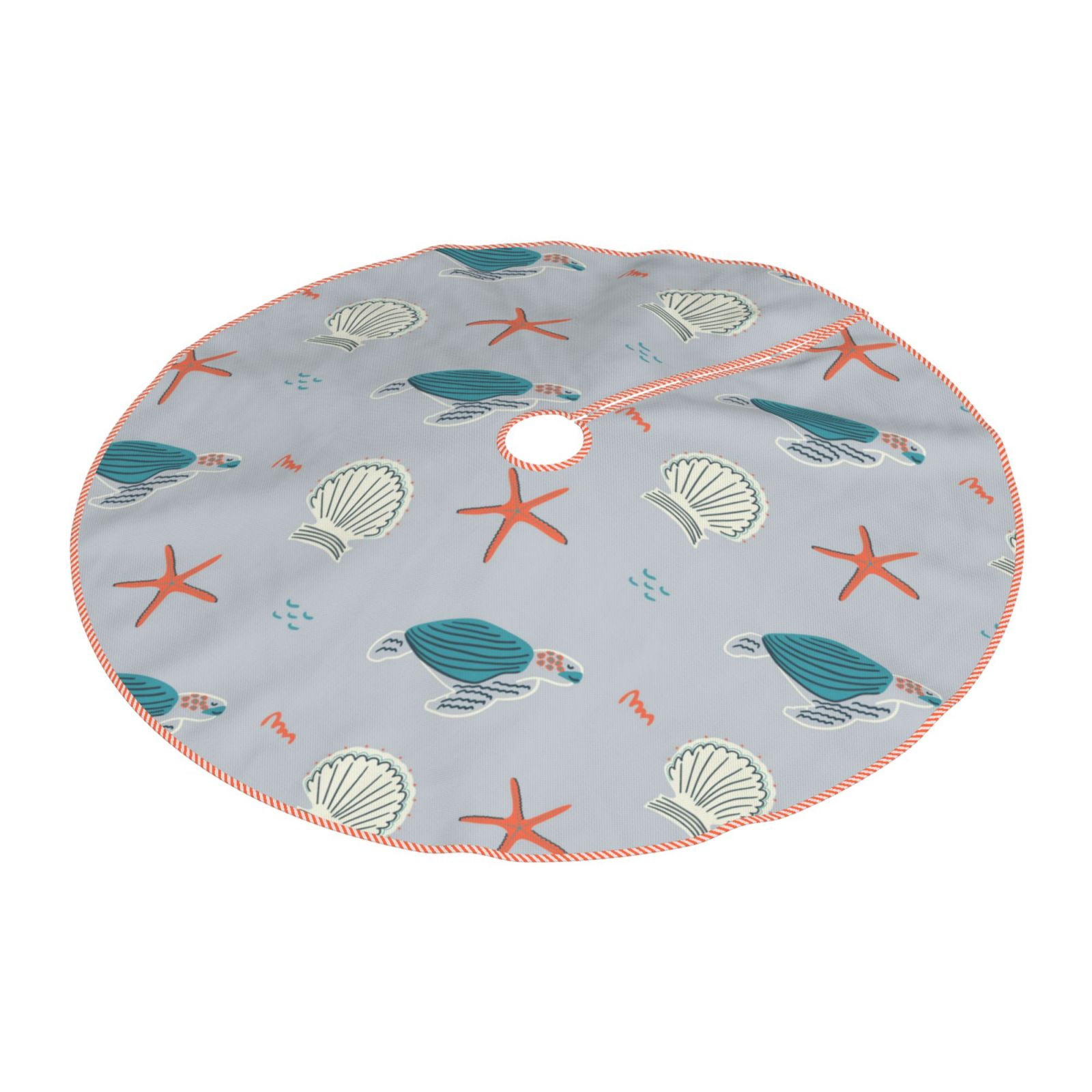 Daiia Turtles And Shells Drawing Merry Christmas Tree Skirt , Xmas ...