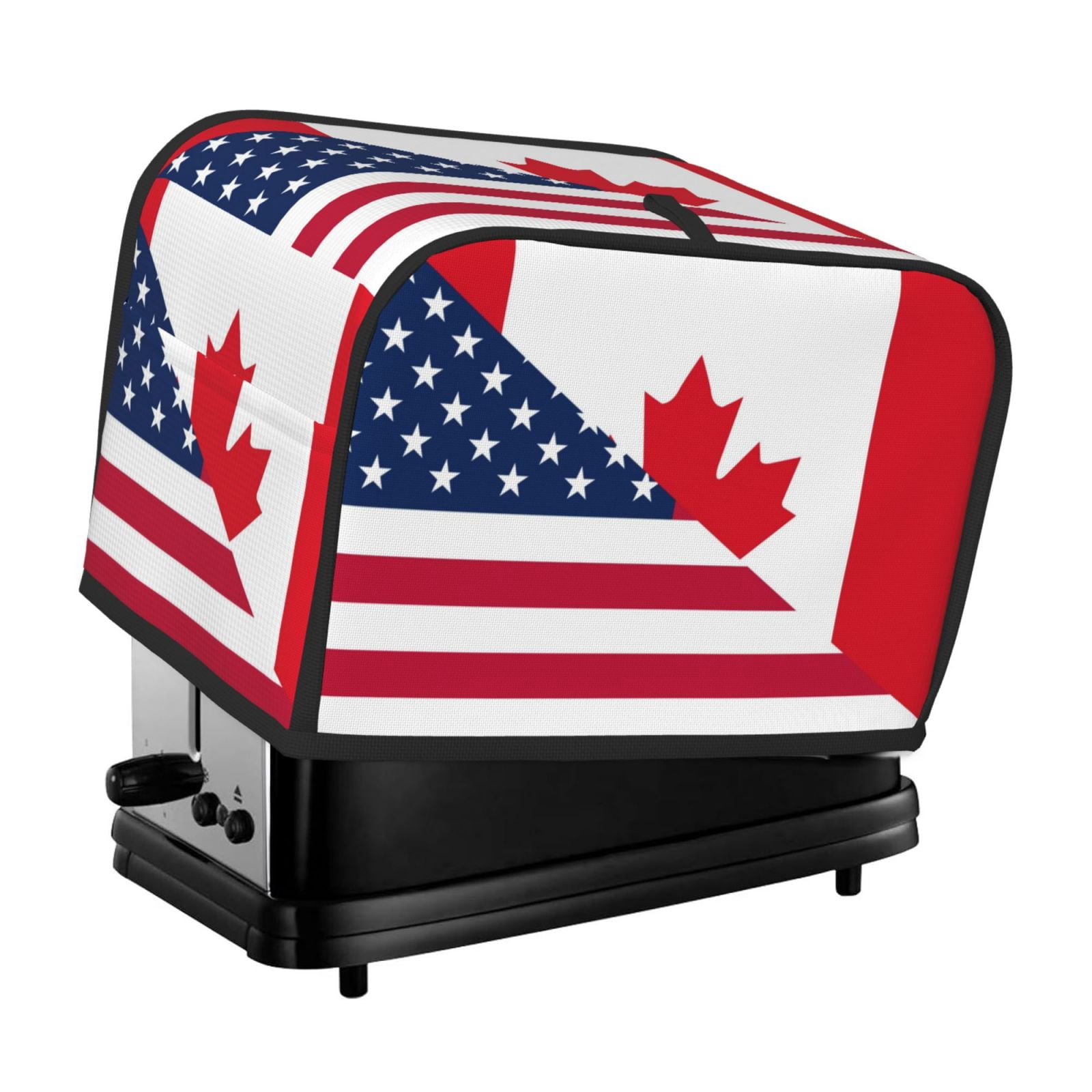 Daiia USA Canada Flag Pattern 2 slice Toaster Cover, Toaster Appliance ...