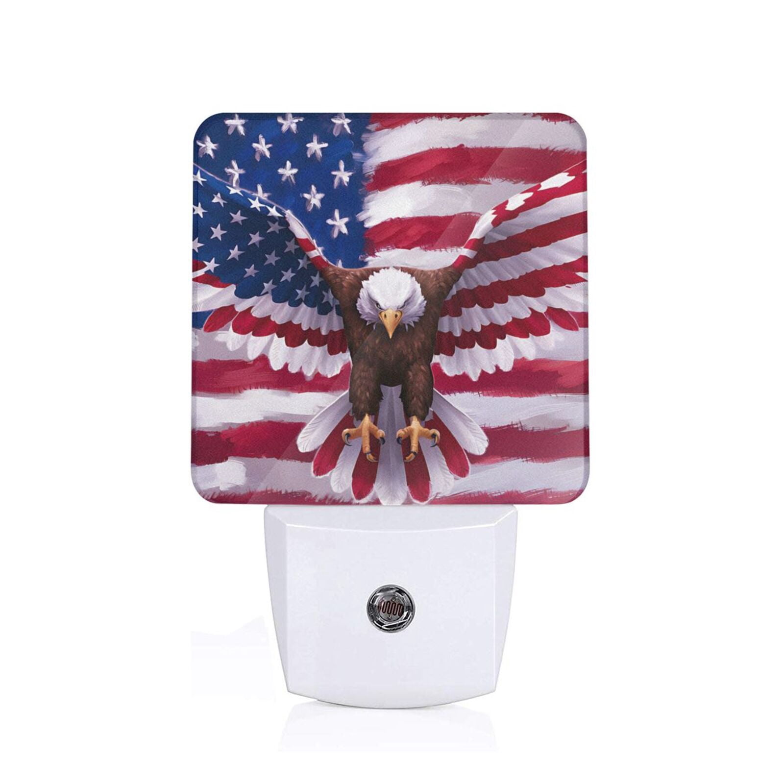 Daiia USA Eagle with Spread Wings Pattern Plug-in LED Backlit Night ...