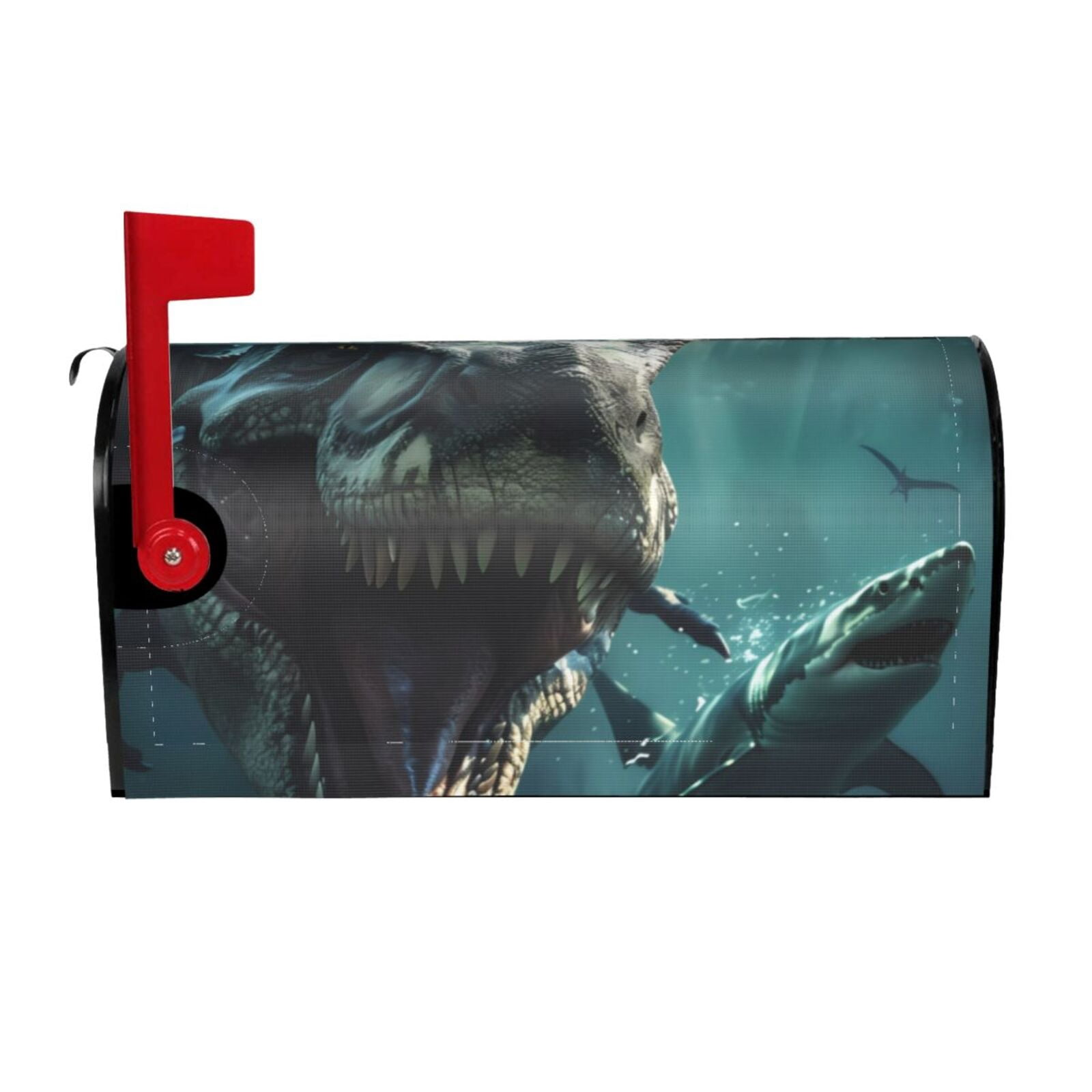 Daiia Underwater Dinosaur Shark Mailbox Cover , Magnetic Welcome ...