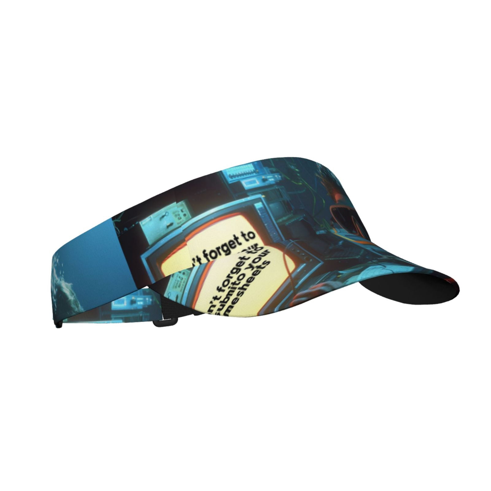 Daiia Underwater Office Diver Pattern Sport Sun Visor Hats Visor Cap ...