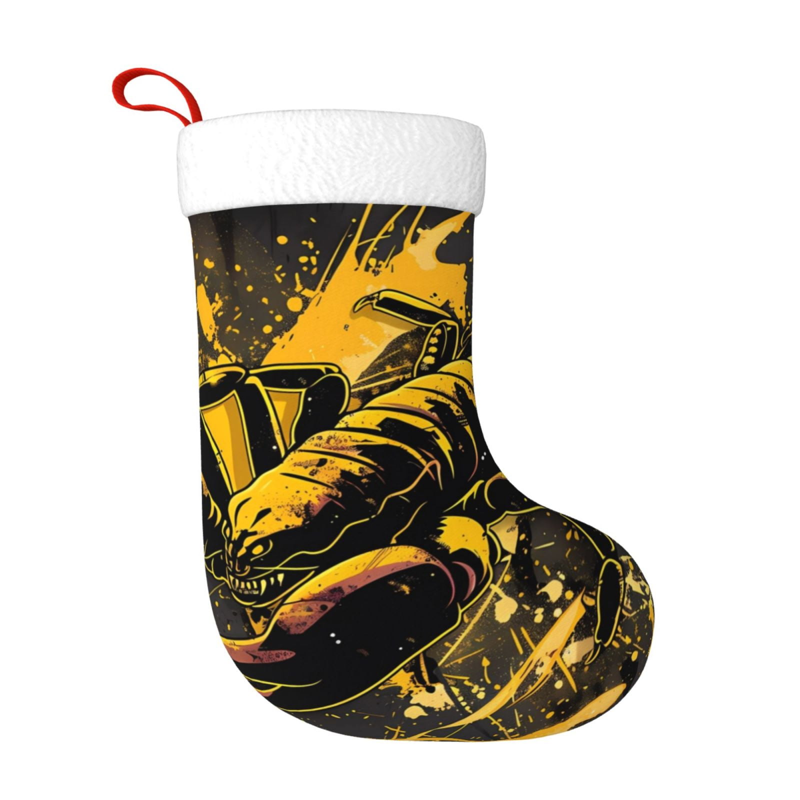Daiia Urban Graffiti Scorpion Illustration Print Christmas Stocking，18 ...