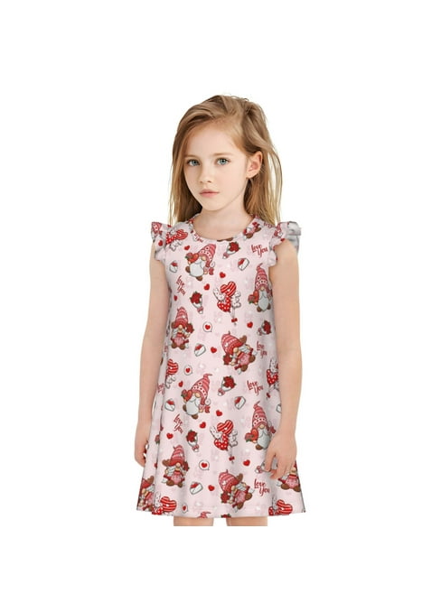 Daiia Neon Cyberpunk Blue Bear Print Girls Nightgowns, Unicorn ...