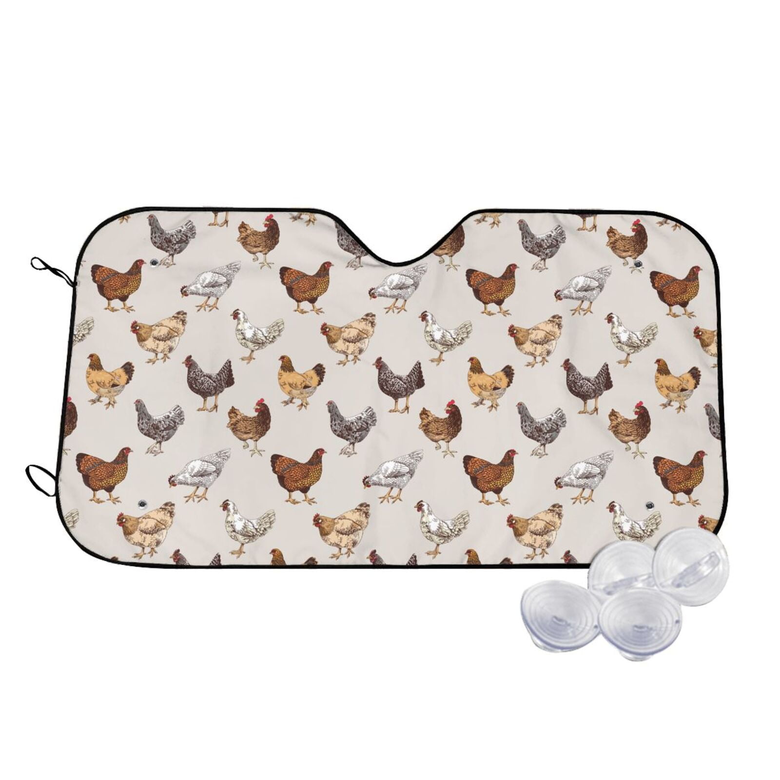 Daiia Various Chicken Windshield Sun Shade for Car SUV Truck (Small ...