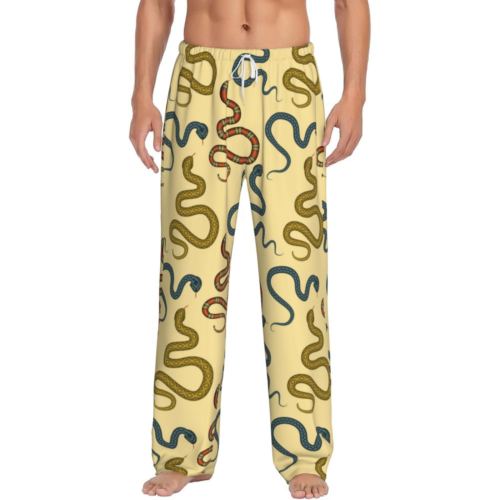 Daiia Various Snake Men's Sleep Pant with Pockets and Drawstring,Pajama ...