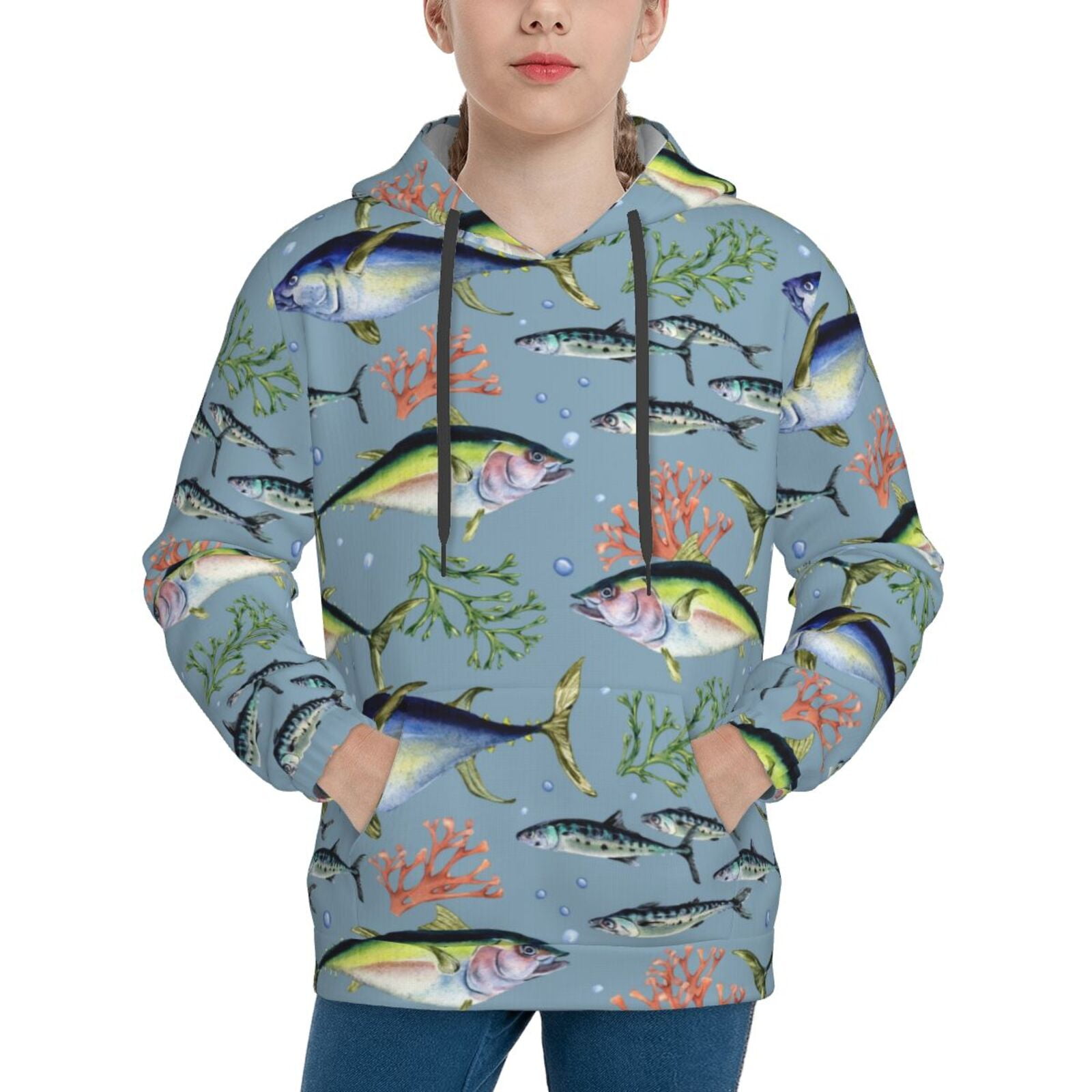 Daiia Various Wild Sea Fish for Boys Fashion Hoodies & Sweatshirts with ...