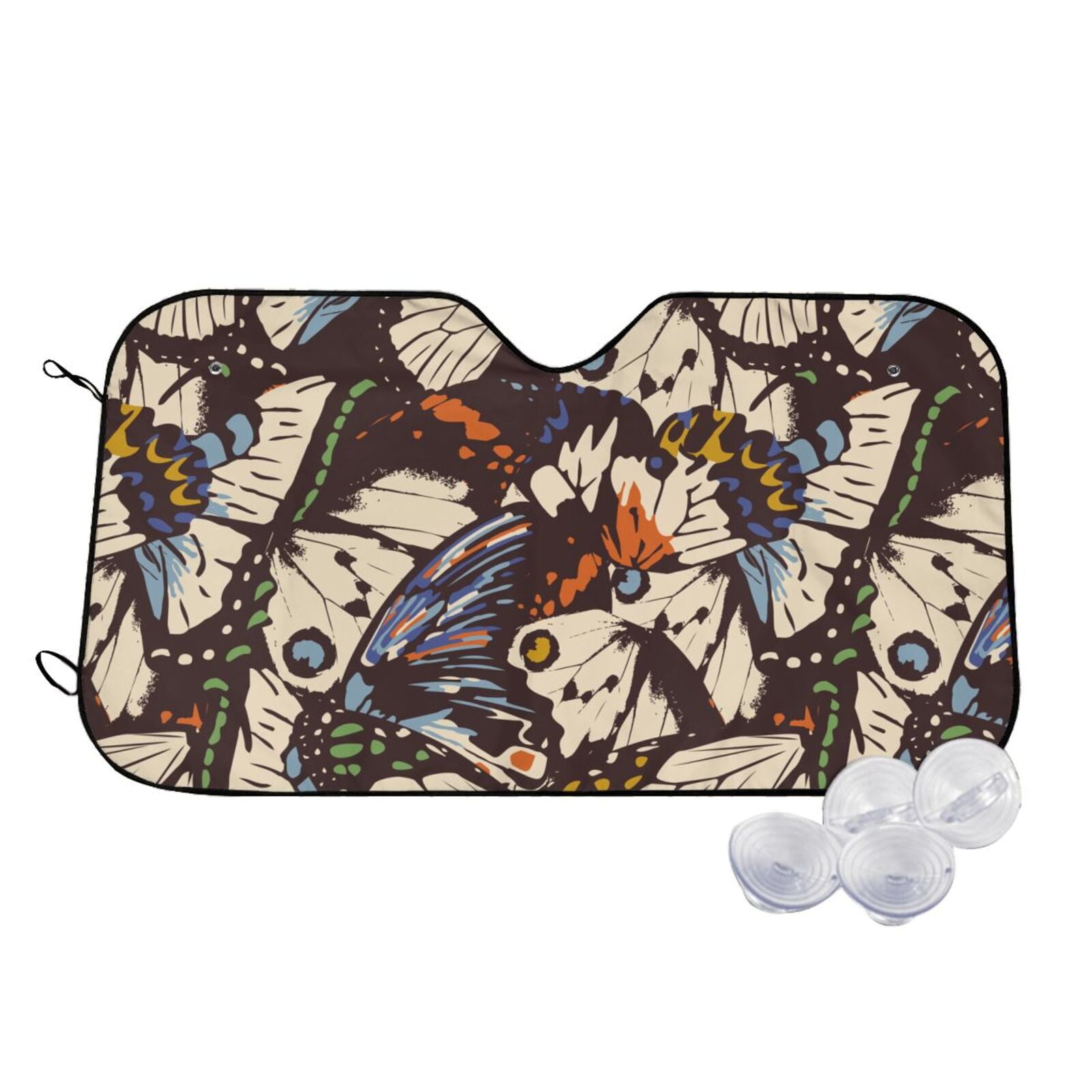 Daiia Vector Butterflies Windshield Sun Shade for Car SUV Truck (Medium ...