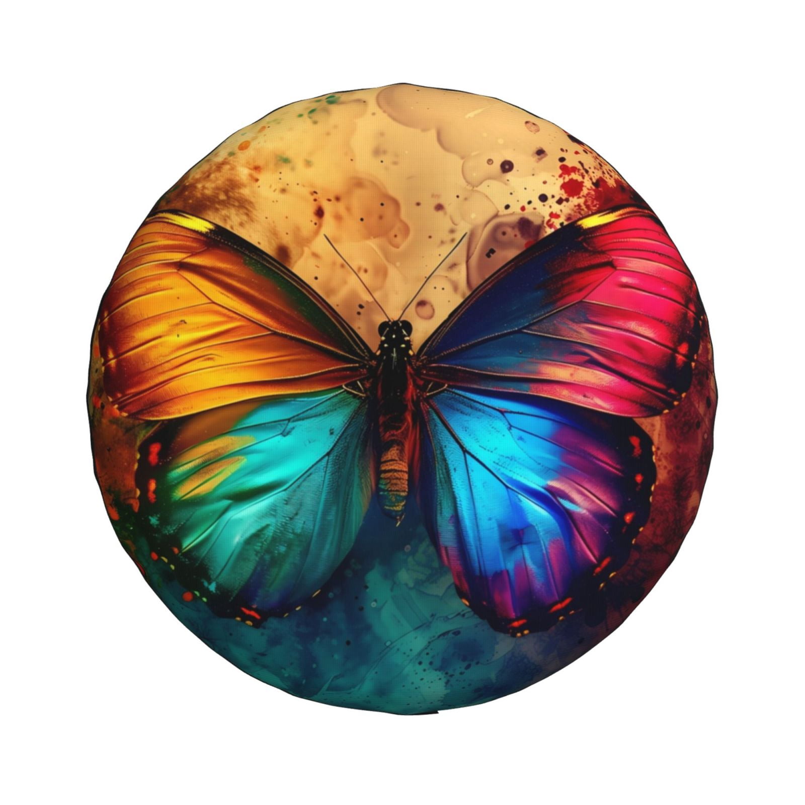 Daiia Vibrant Rainbow Butterfly A Tire Covers , Travel Trailer Camper ...