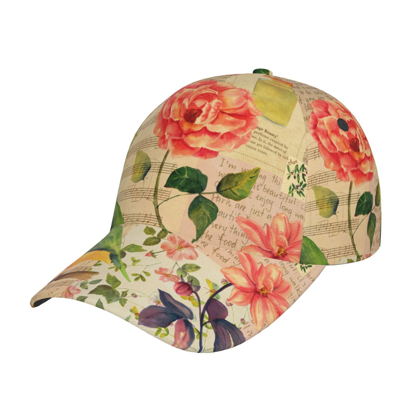 Daiia Vintage Bird print Baseball Cap Men Women Golf Dad Hat Adjustable ...
