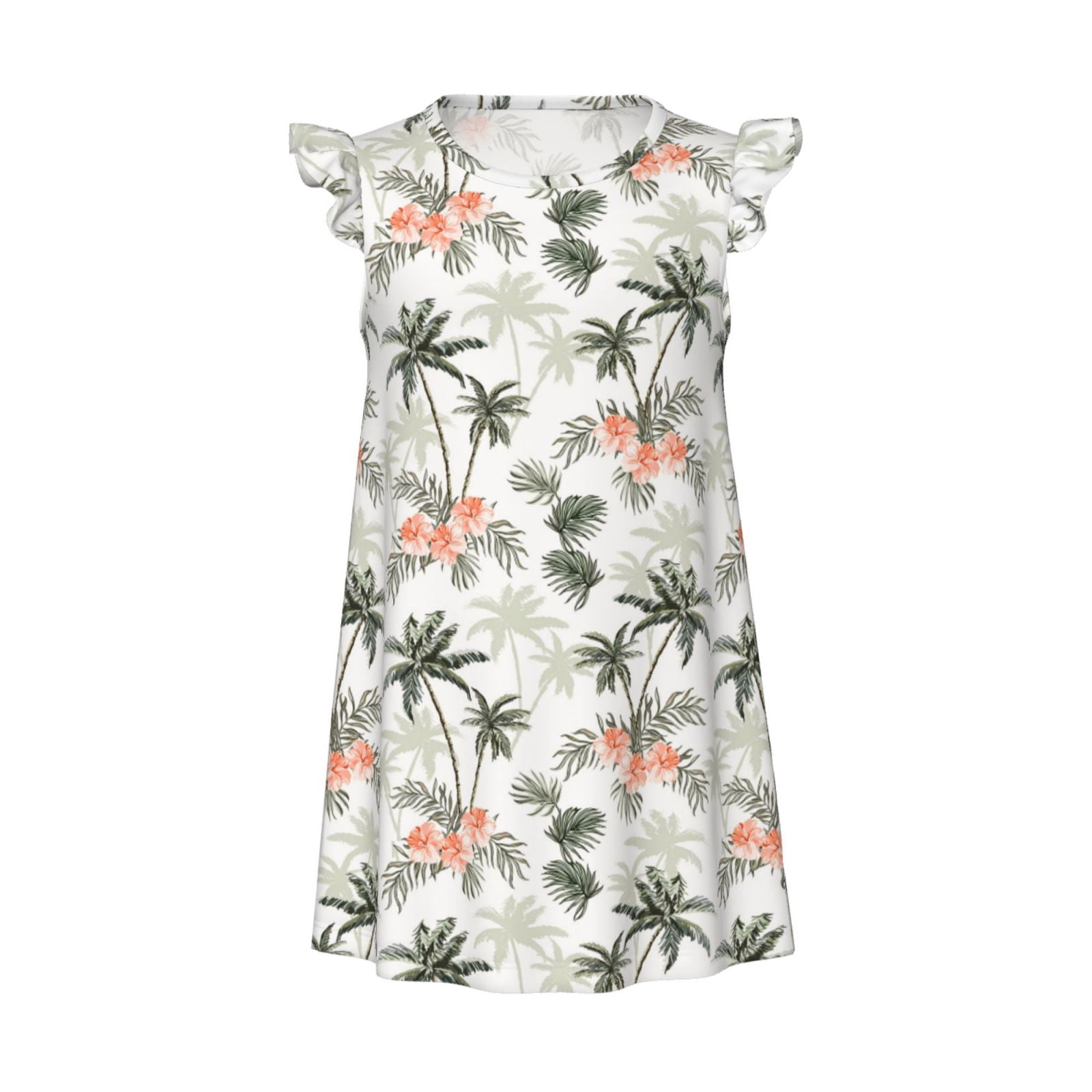 Daiia Vintage Palm Trees Girls Nightgowns, Unicorn Nightgown Princess ...