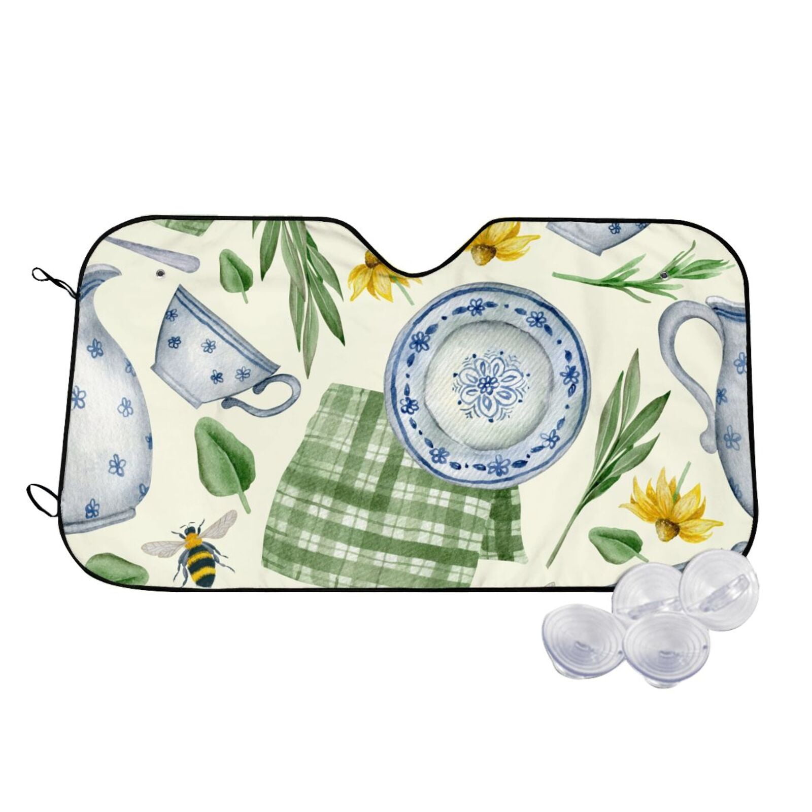 Daiia Vintage Utensils Windshield Sun Shade for Car SUV Truck (Medium ...