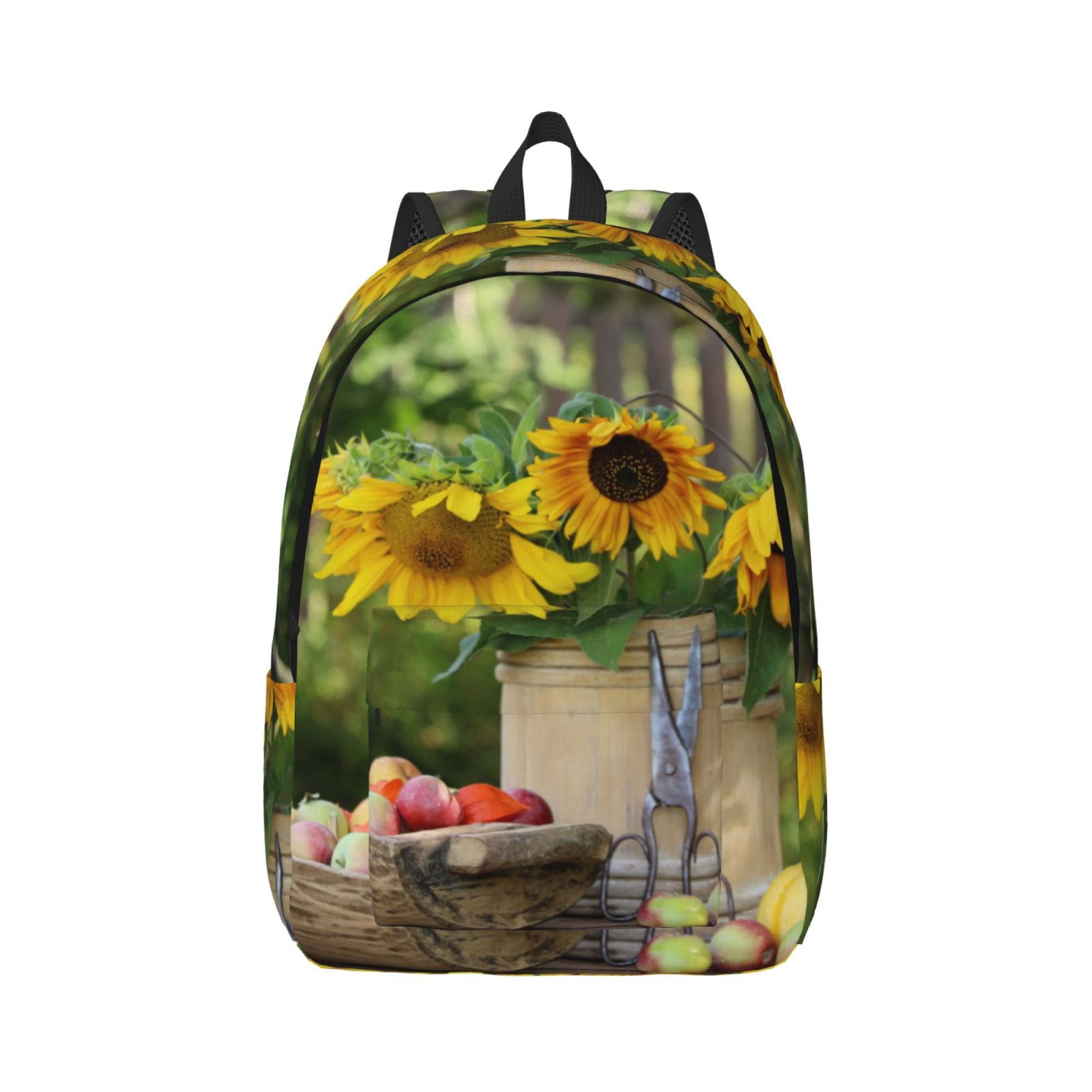 Daiia Vintage Wooden Bucket Vintage Canvas Backpack for Men and Women ...