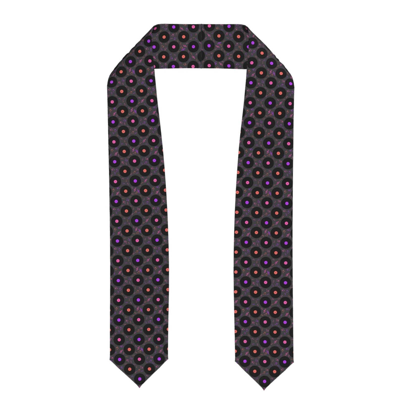 Daiia Vinyl Records Musical Notes Pattern Graduation Shawl Stole ...