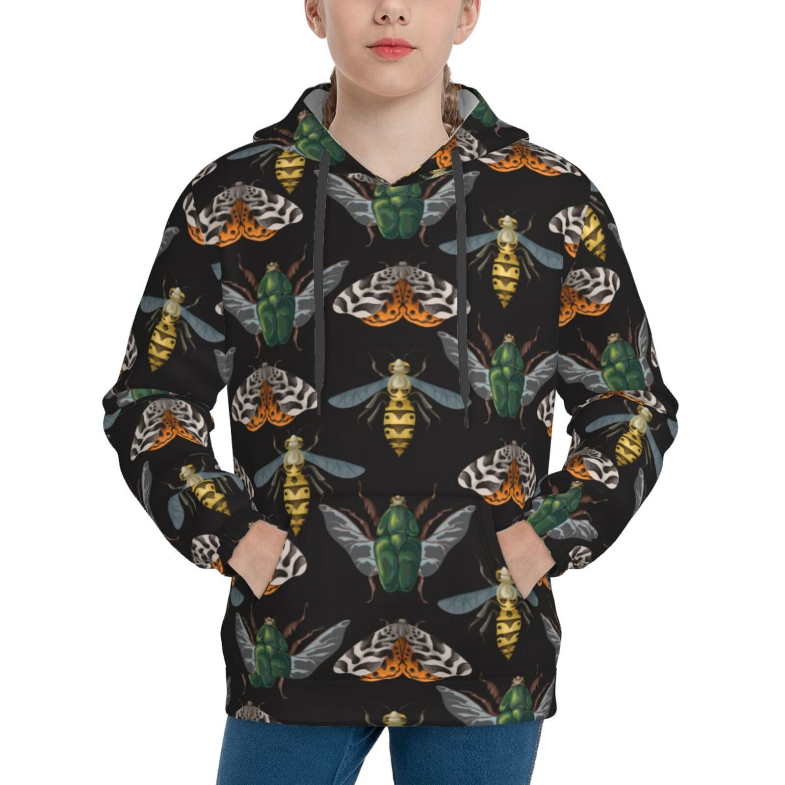 Daiia Wasp Cockchafer Butterfly for Boys Fashion Hoodies & Sweatshirts ...