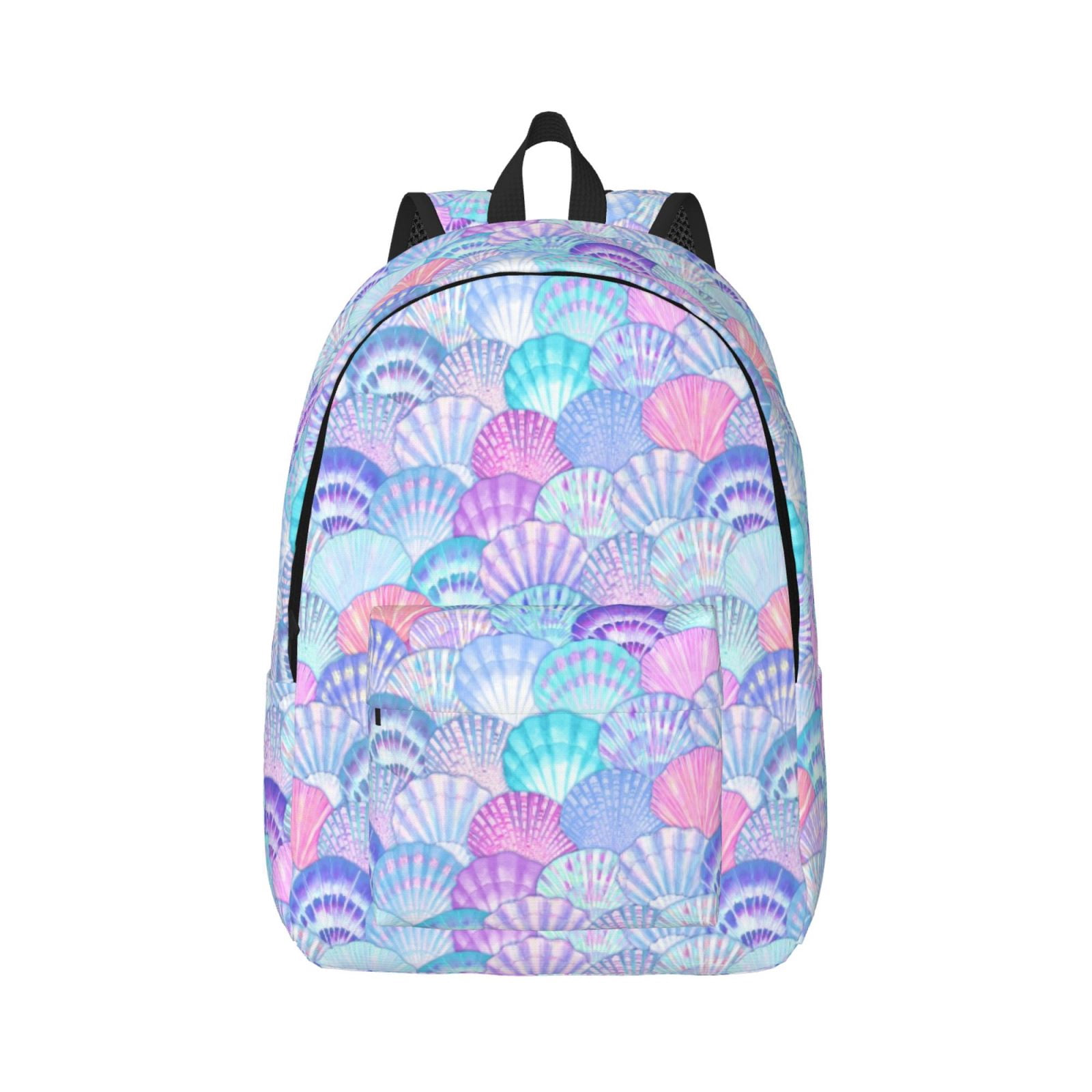 Daiia Watercolor Sea Shells 1 Vintage Canvas Backpack for Men and Women ...