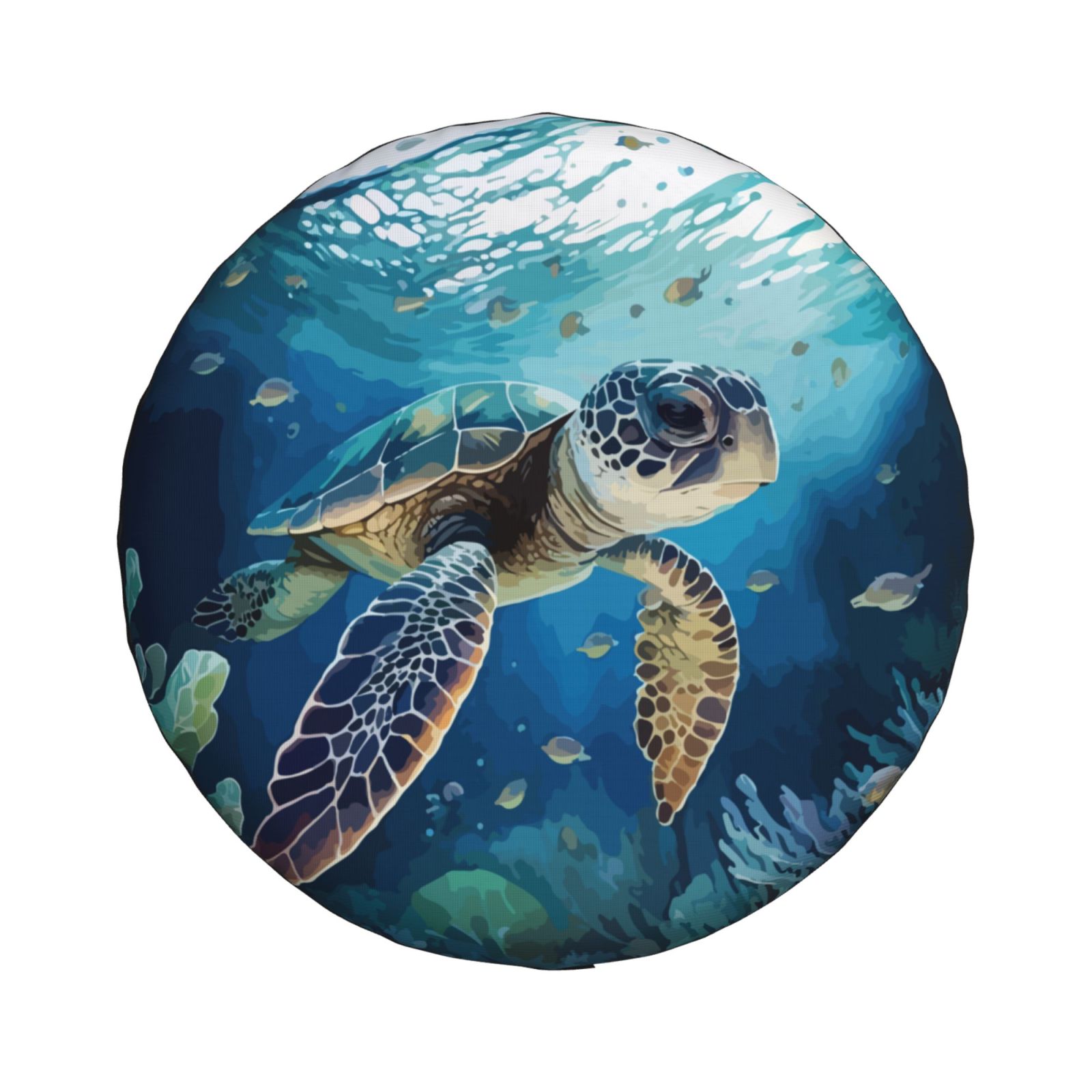 Daiia Watercolor Turtle4 Tire Covers , Travel Trailer Camper Truck SUV ...