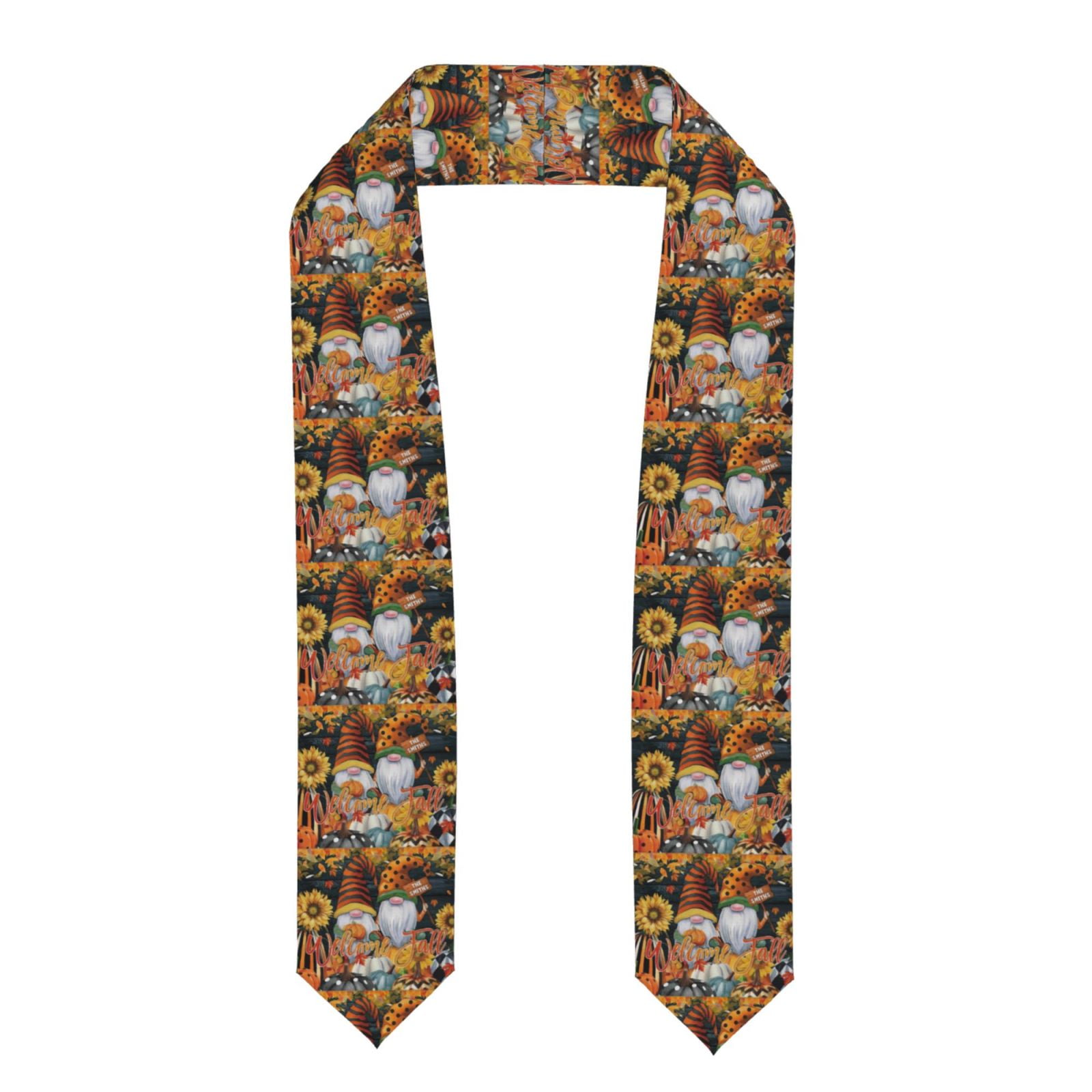 Daiia Welcom Fall Pattern Graduation Shawl Stole – Satin Graduation ...