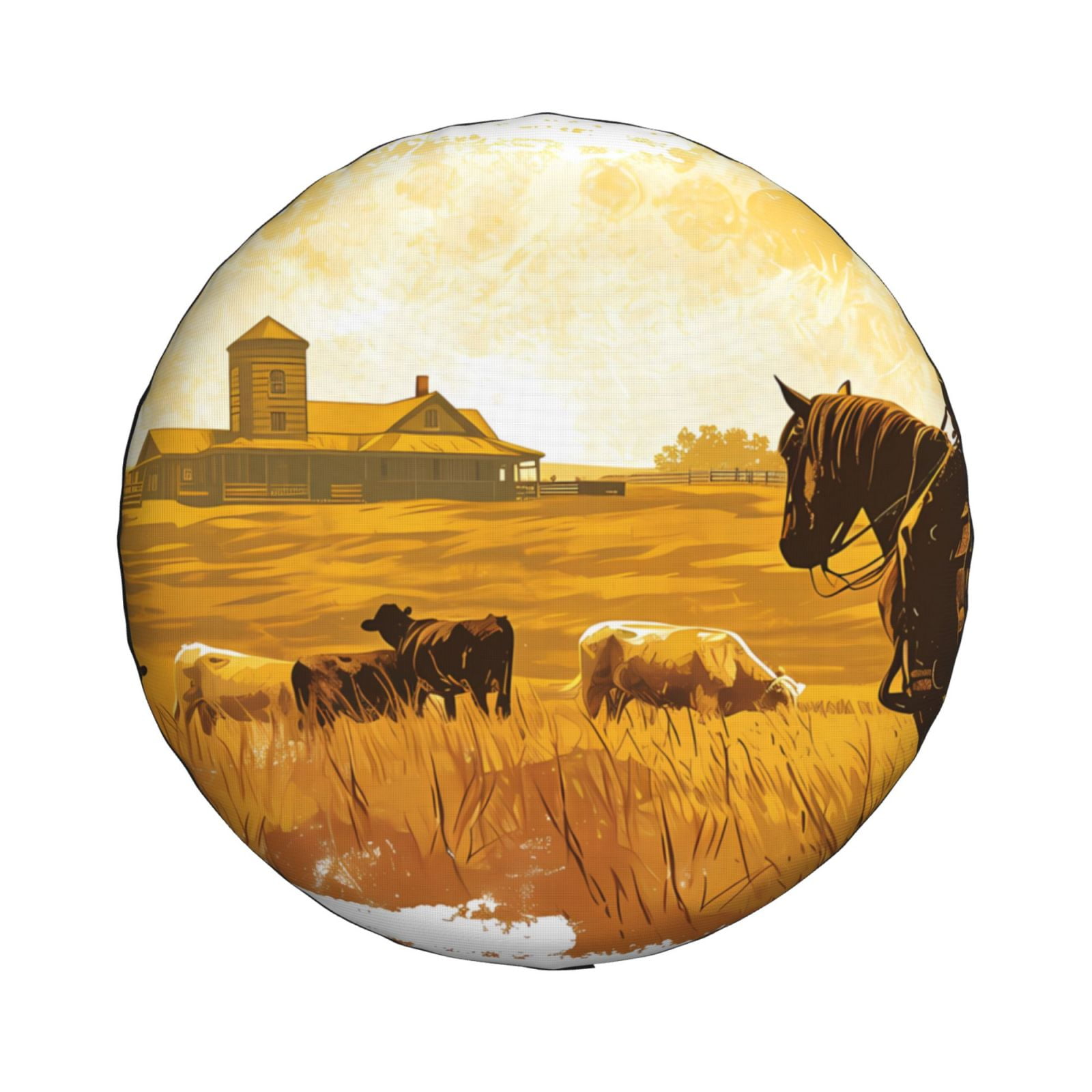 Daiia Western Cowboy Ranch Tire Covers , Travel Trailer Camper Truck ...