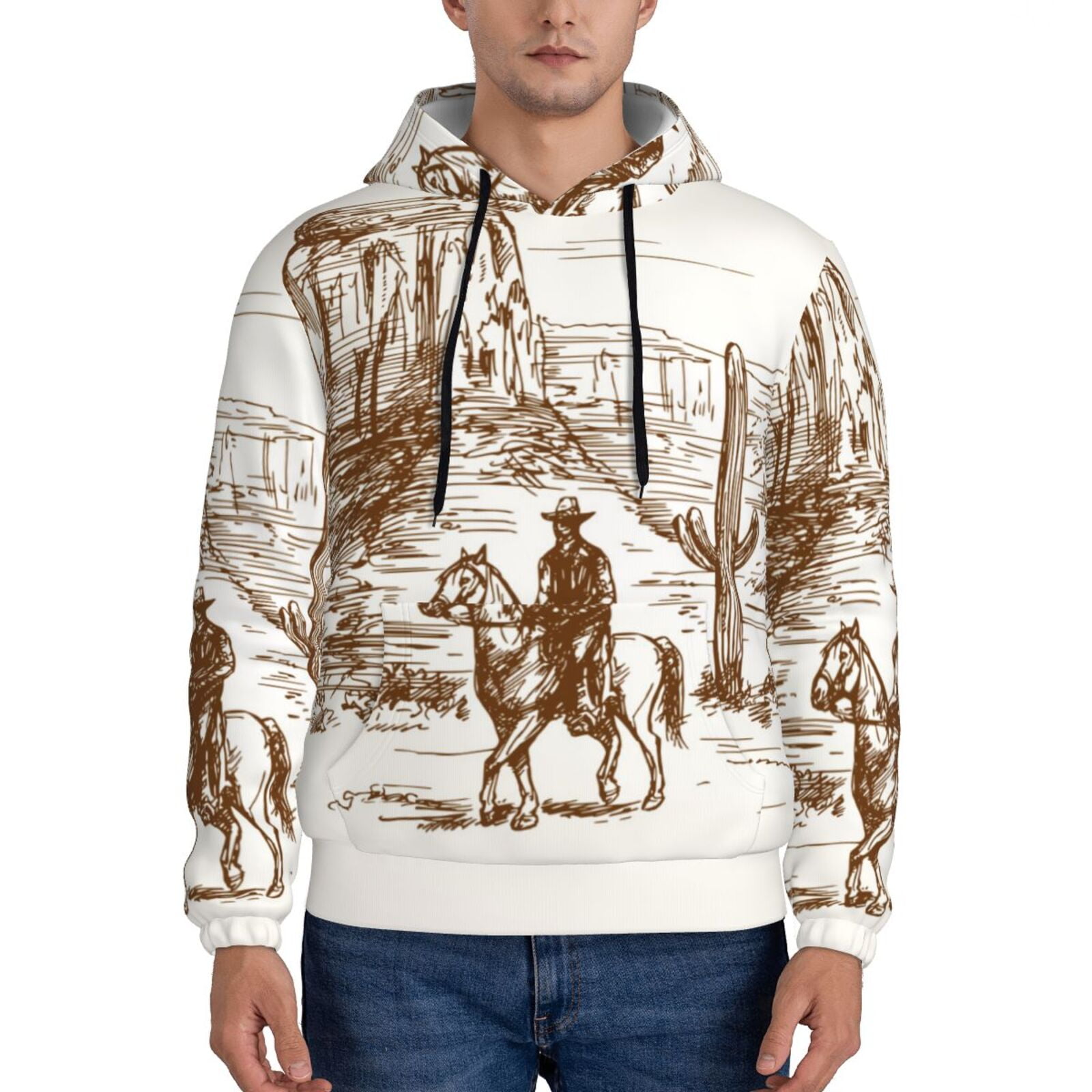Daiia Western Desert Cowboys for Men's Fashion Hoodies & Sweatshirts ...