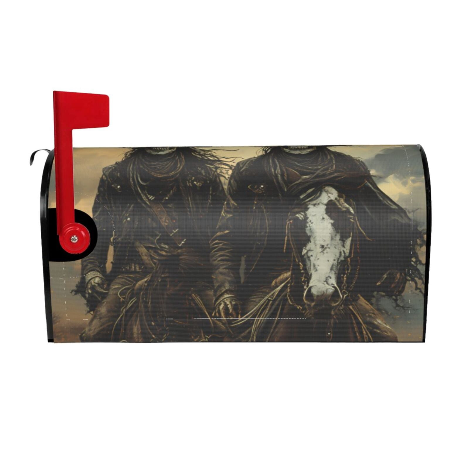 Daiia Western Desert Skull Cowboy Mailbox Cover , Magnetic Welcome ...