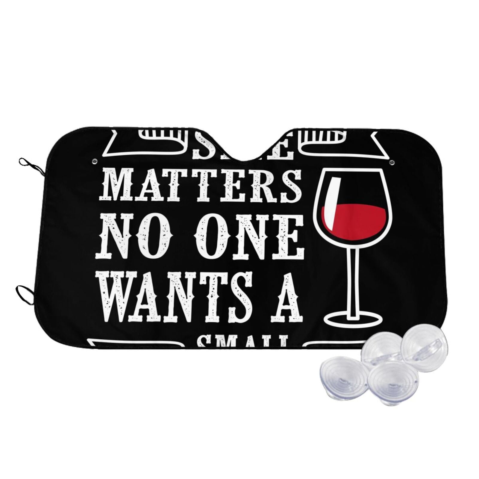 Daiia Wine Funny Windshield Sun Shade for Car SUV Truck (Small ), Car ...