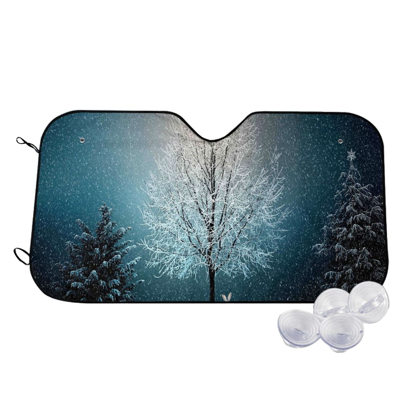 Daiia Winter Rabbit Windshield Sun Shade for Car SUV Truck (Small ...