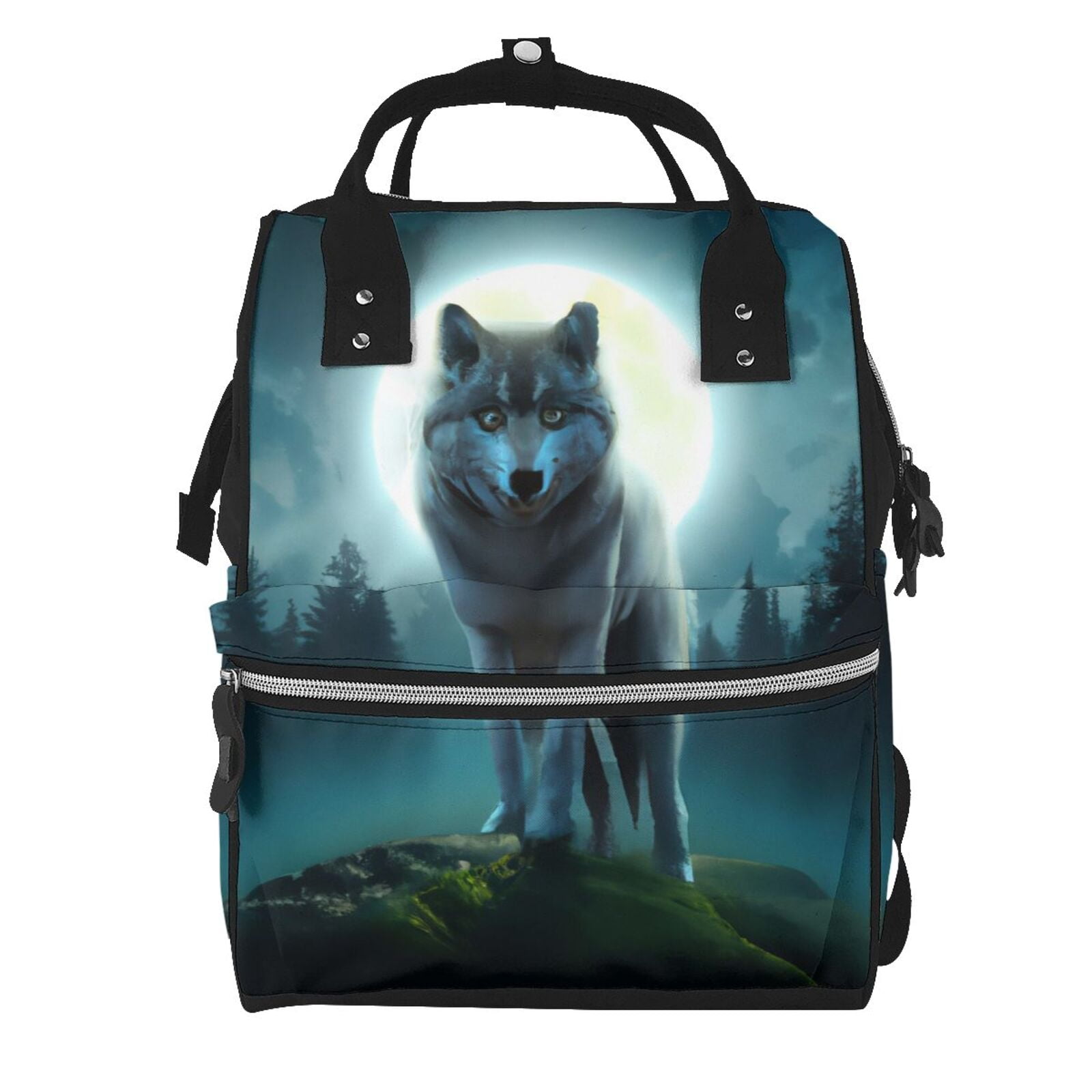 Daiia Wolf Large Capacity Baby Bag Waterproof Stylish Diaper Bag Mummy ...