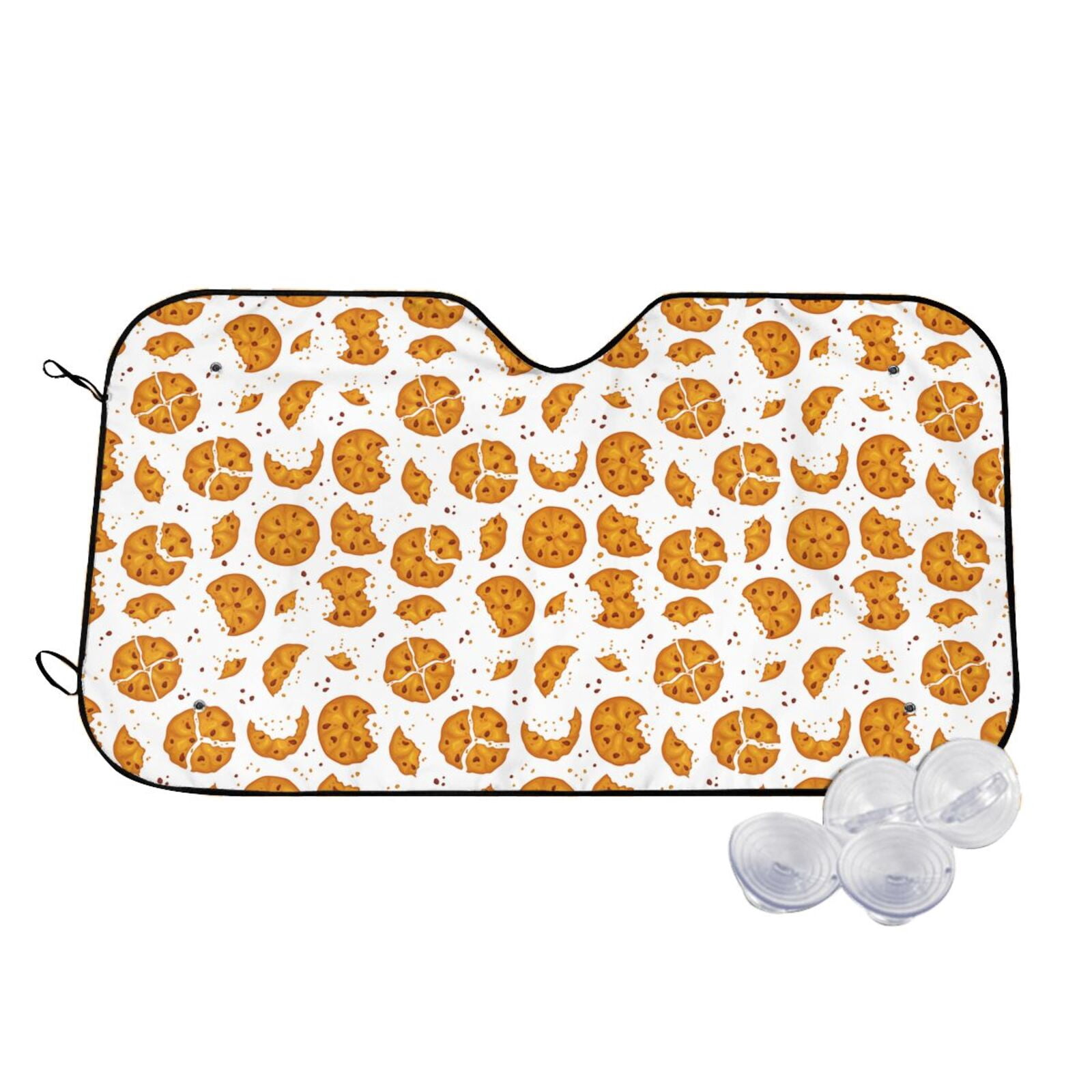 Daiia Yellow Biscuit Windshield Sun Shade for Car SUV Truck (Small ...