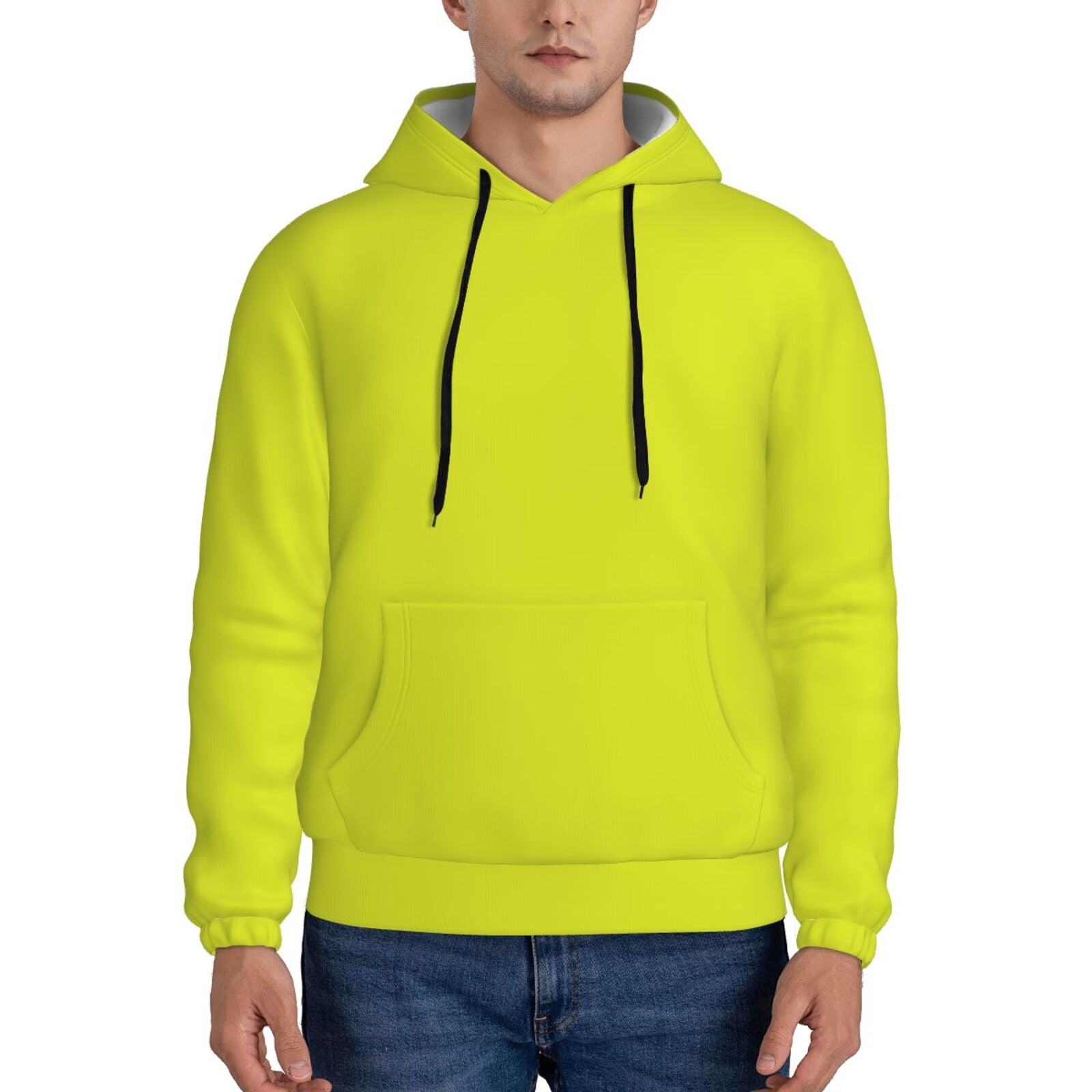 Daiia Yellow for Men's Fashion Hoodies & Sweatshirts with Kangaroo ...