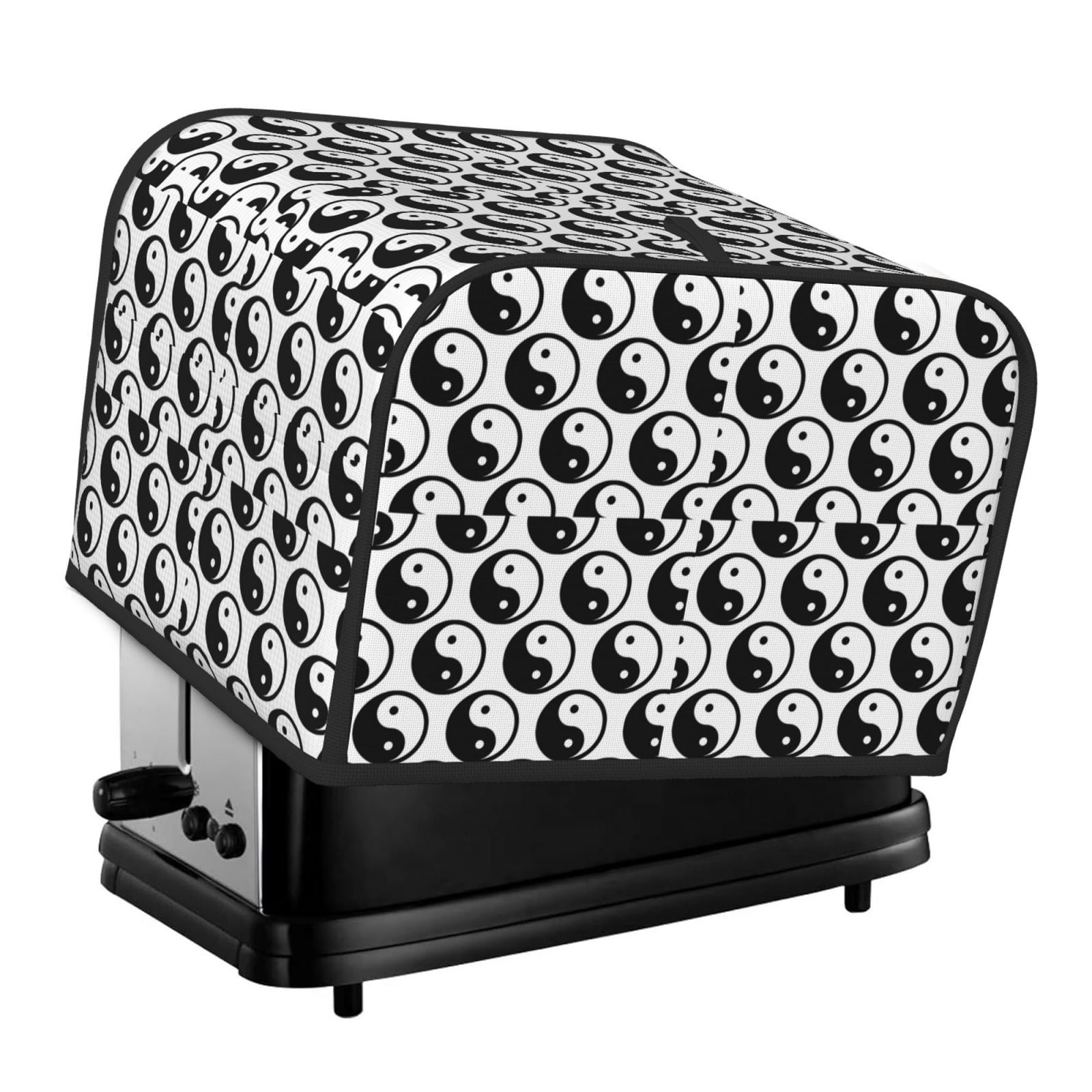 Daiia Yin Yang Pattern 4 slice Toaster Cover, Toaster Appliance Dust ...