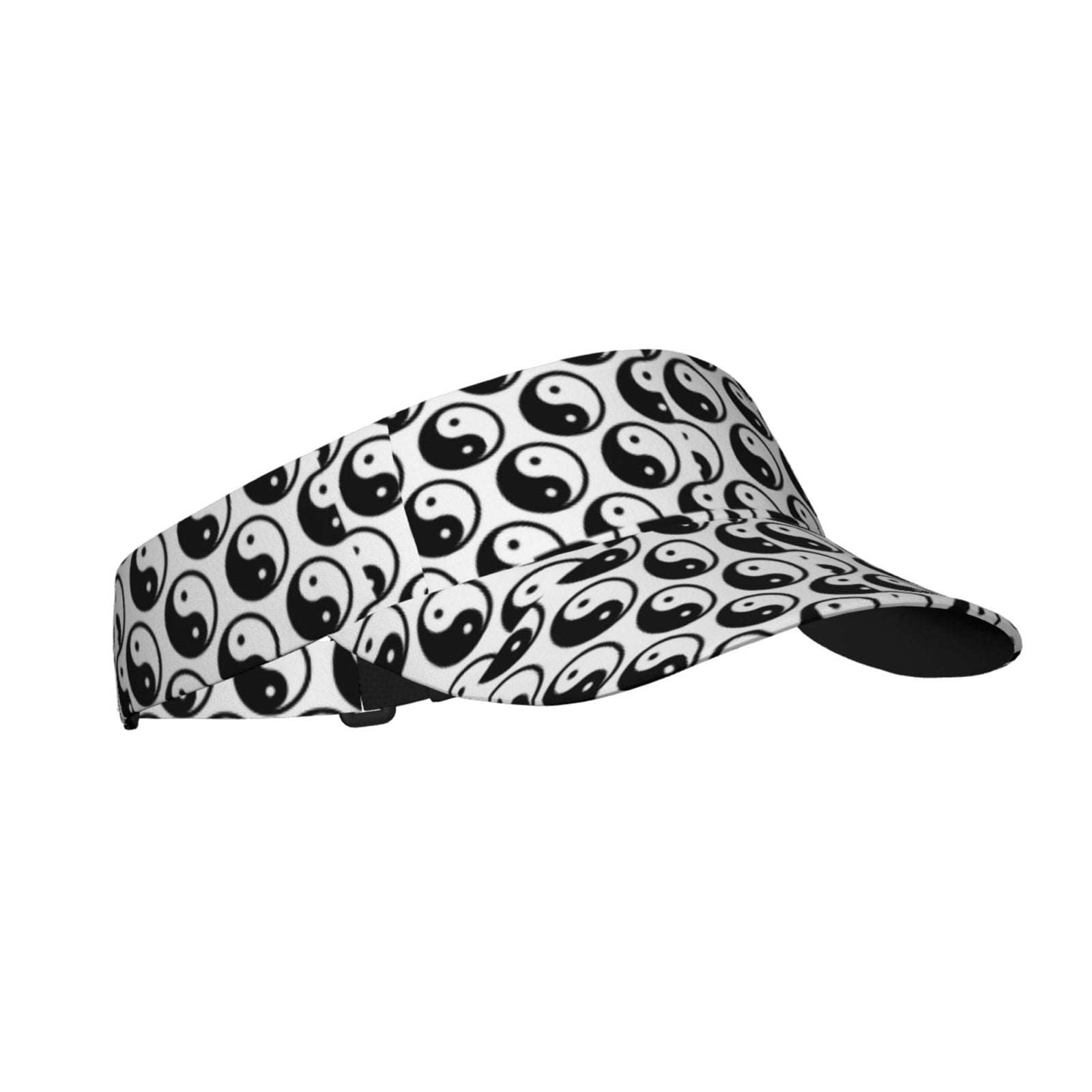 Daiia Yin Yang Pattern Sport Sun Visor Hats Visor Cap Adjustable Empty ...