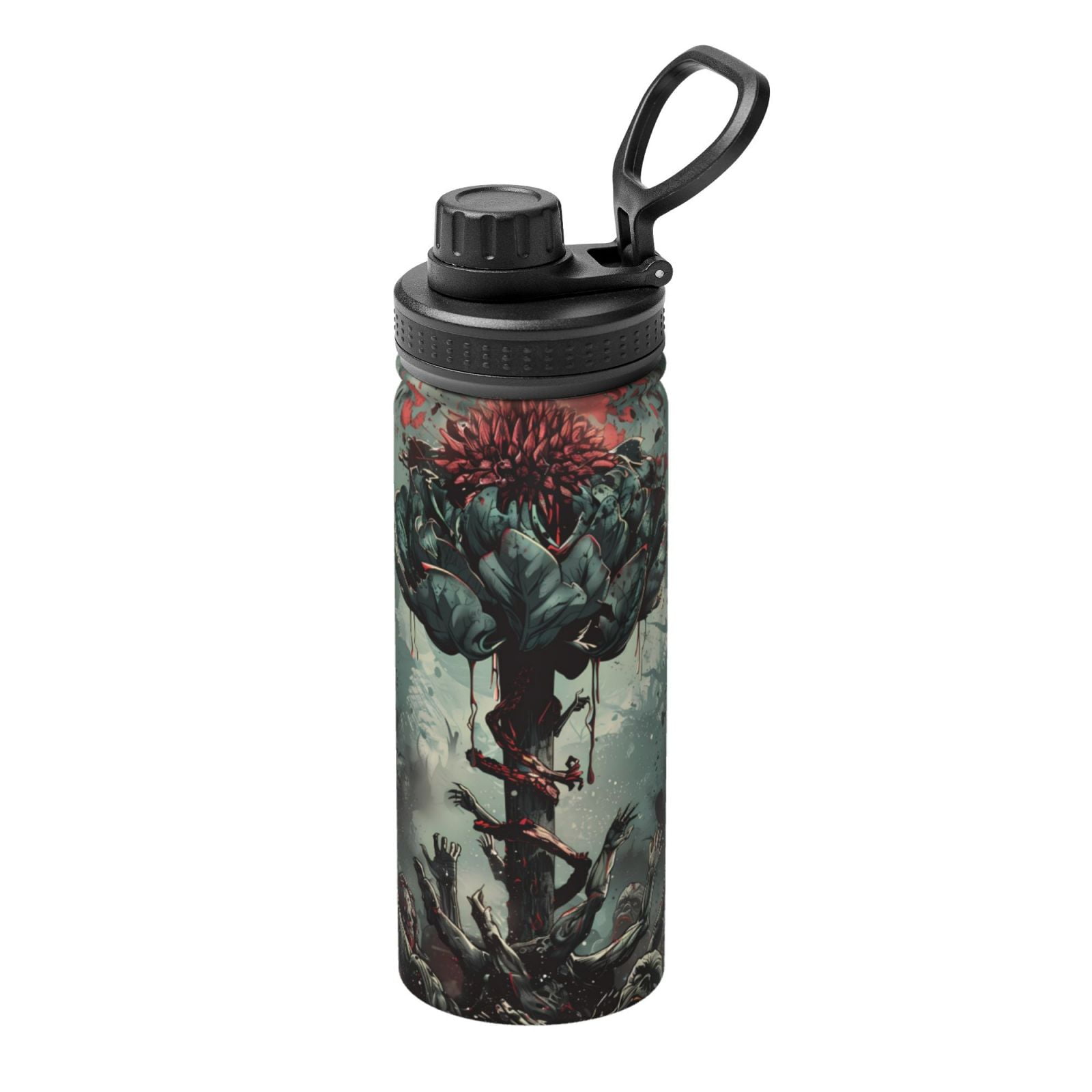 Daiia Zombie Flower Apocalypse Printed 18 OZ Sports Insulated Kettle ...